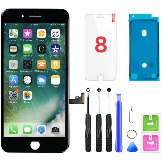 for iPhone 8 Screen Replacement, LCD Display Touch Screen Digitizer ...