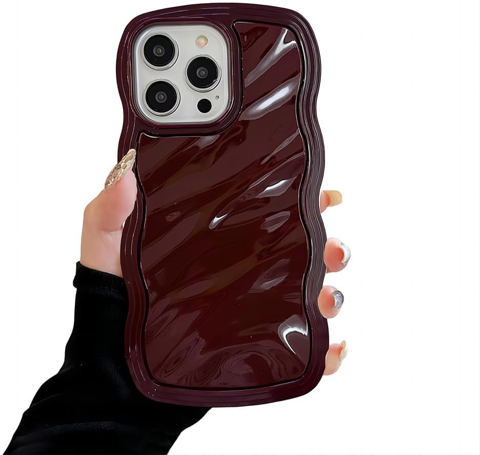 for iPhone Case,Cute Smooth Water Wave Ripple Camera Lens Protection ...