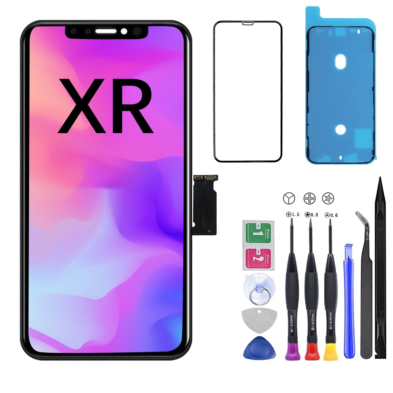 for iPhone XR 6.1 inch Replacement Digitizer Display Touch Screen LCD ...