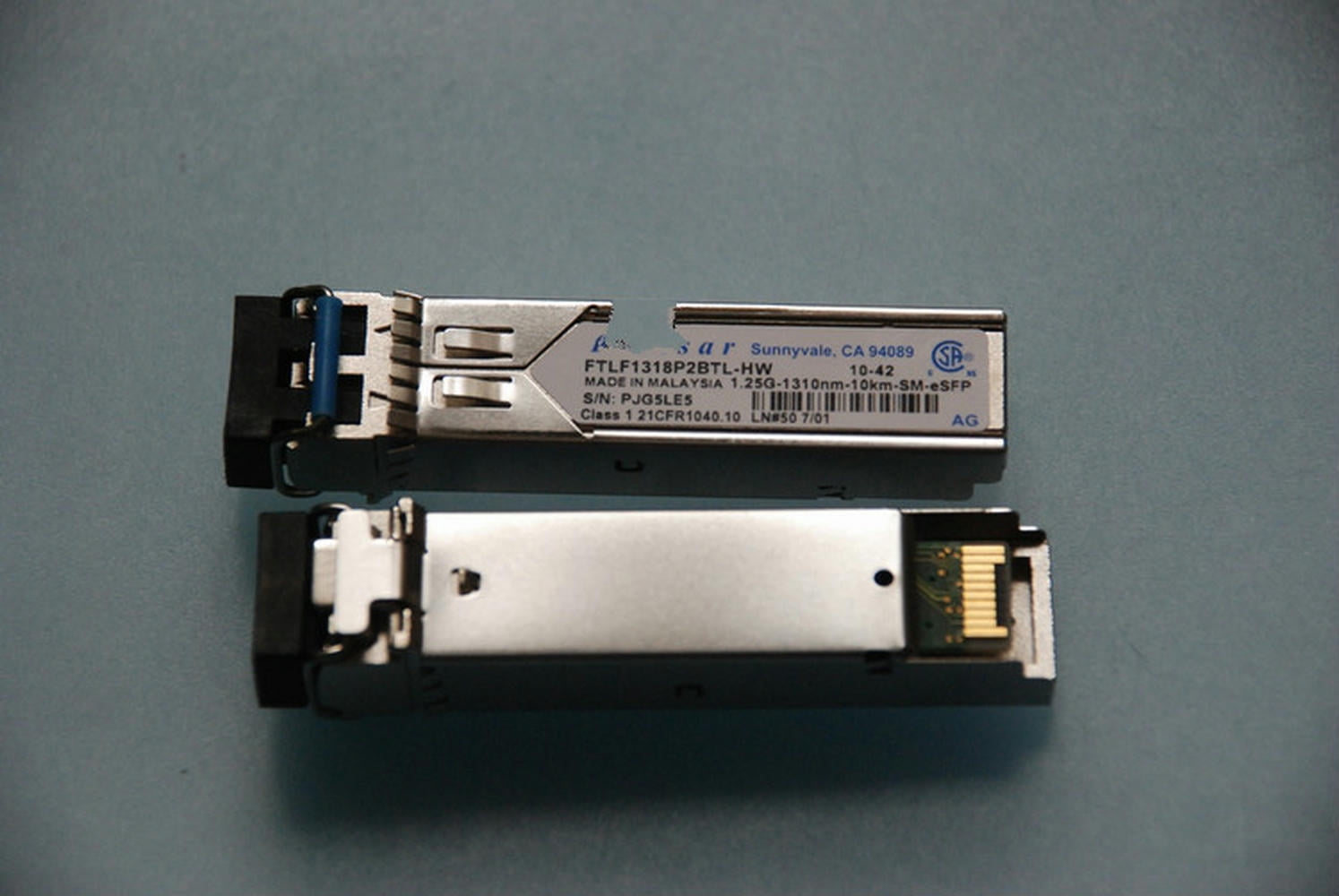 for optical module 10km single-mode dual-fiber SFP: FTLF1318P2BTL-HW ...