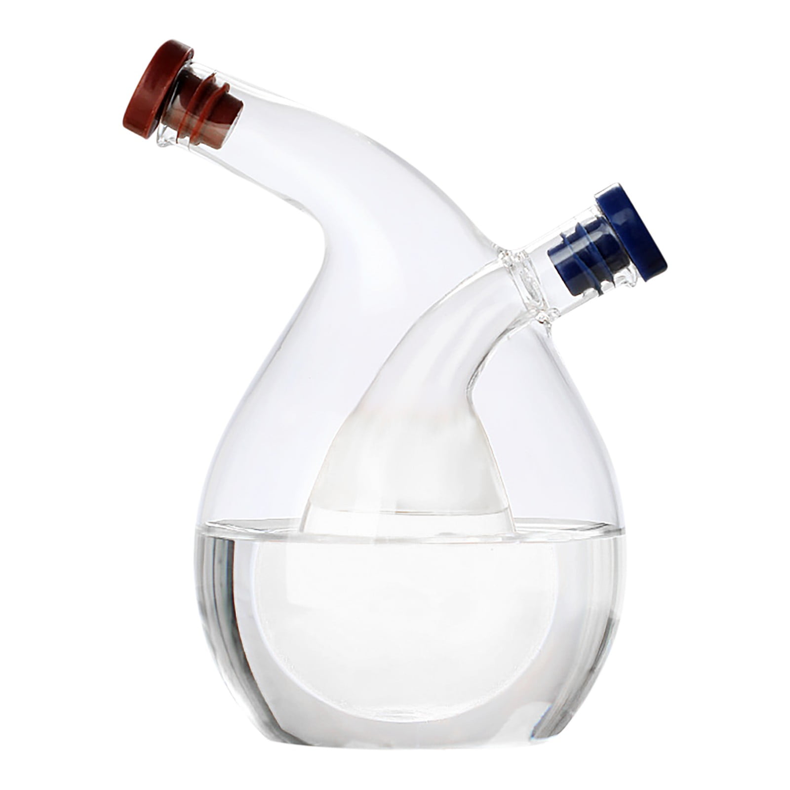 forYULIK Closet Containers 330Ml Clear Glass Dispenser Double Inverted ...