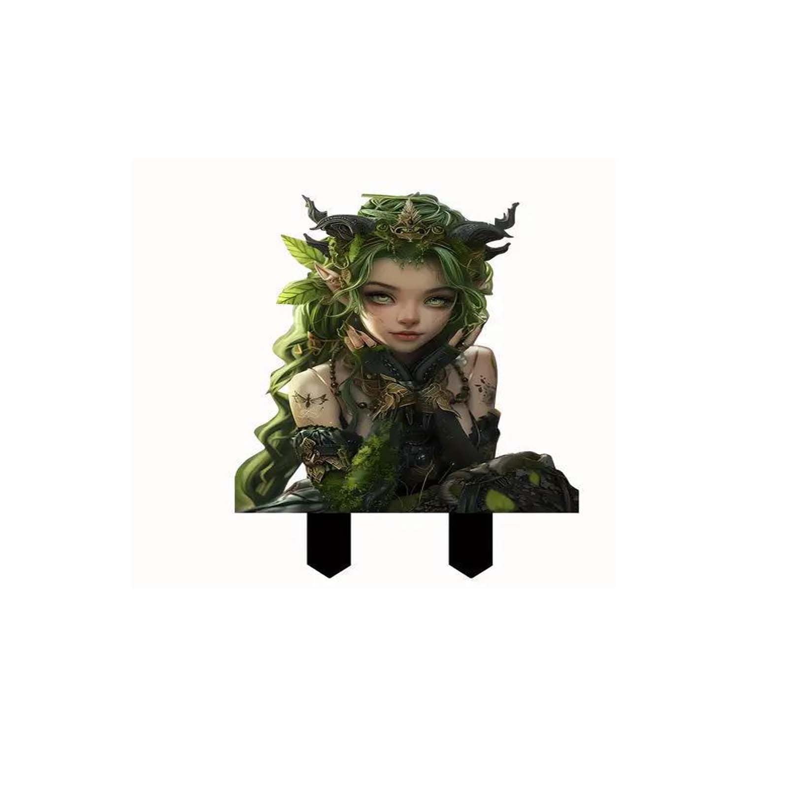 forest Elves and Deer Garden Pile Card Acrylic Garden Ground Insert ...