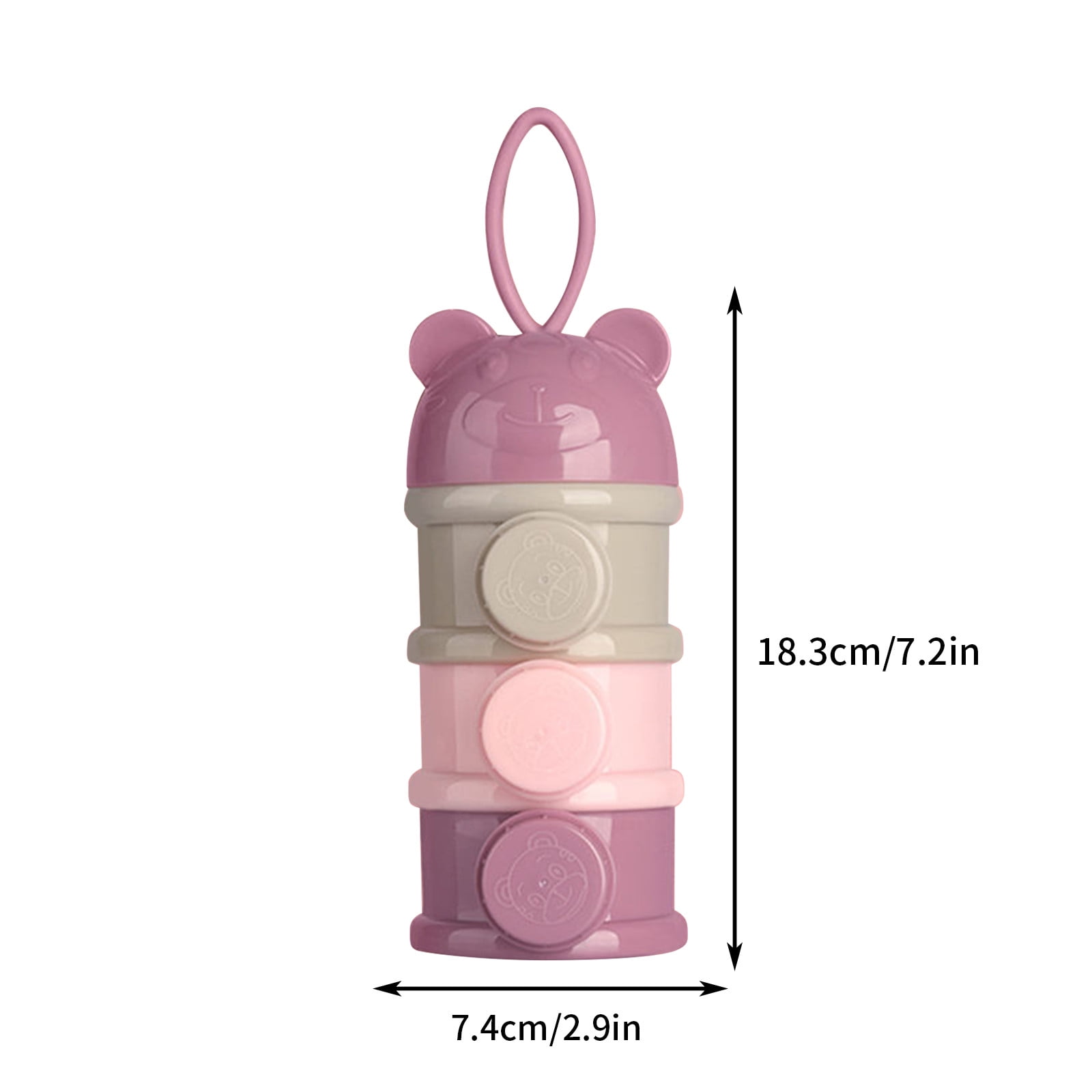 formula Dispenser,Twist-Lock Stackable On-The-Go BPA Free Milk Powder ...