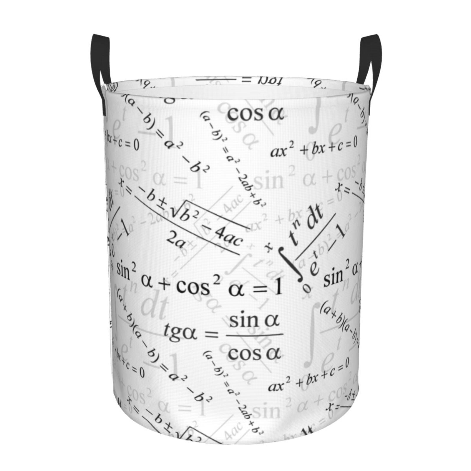 formula Math design Laundry Basket, Laundry Hamper Waterproof Laundry ...