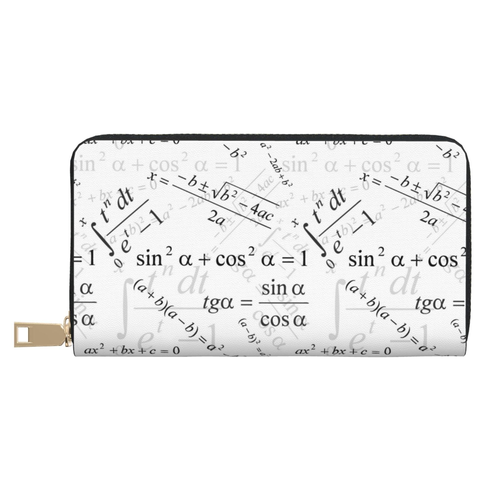 formula Math design Wallet Women, Leather Bifold Multi Card Wallet ...