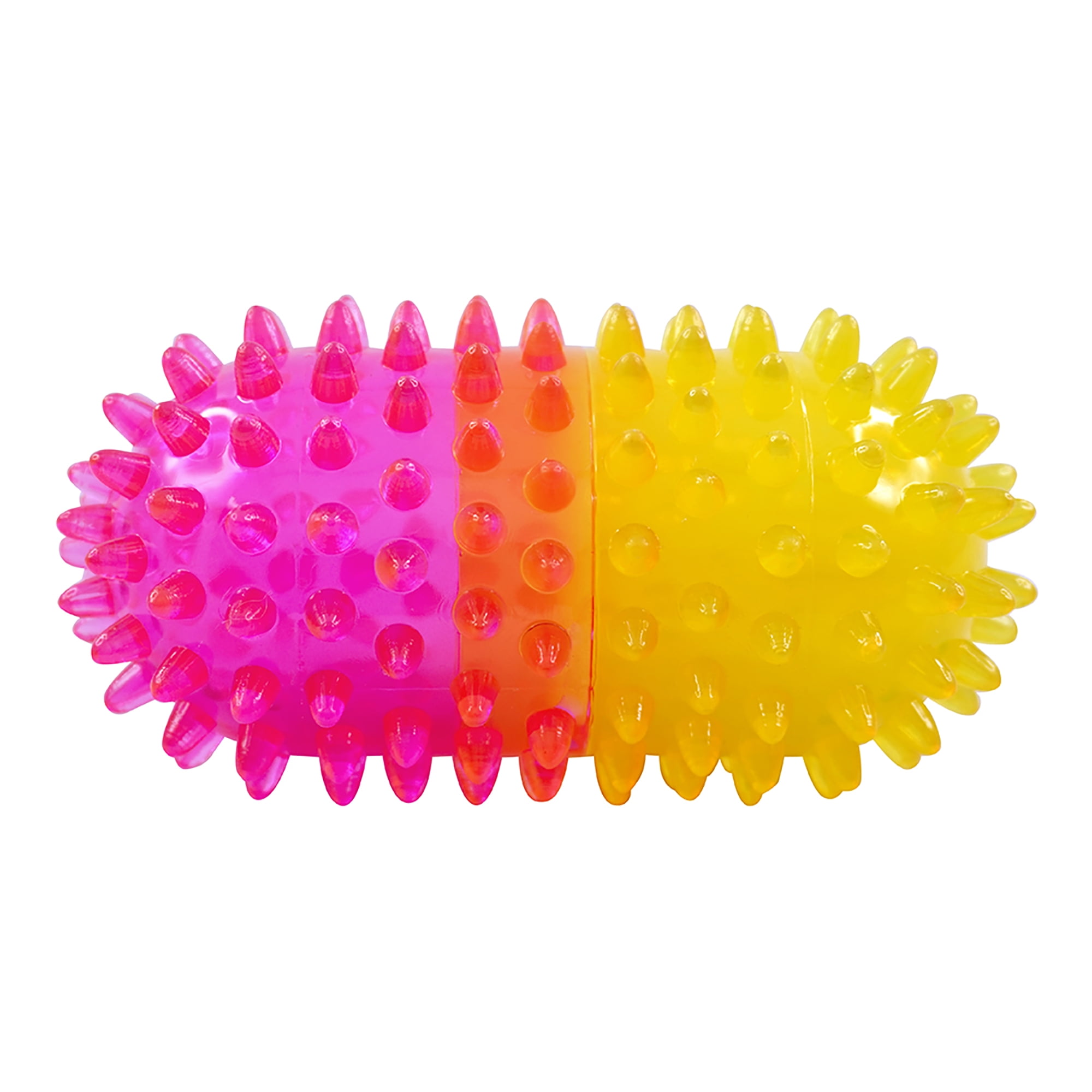 fouFIT Pill Spiker TPR Dog Chew Toy 4.5" - Pink Yellow - Walmart.com