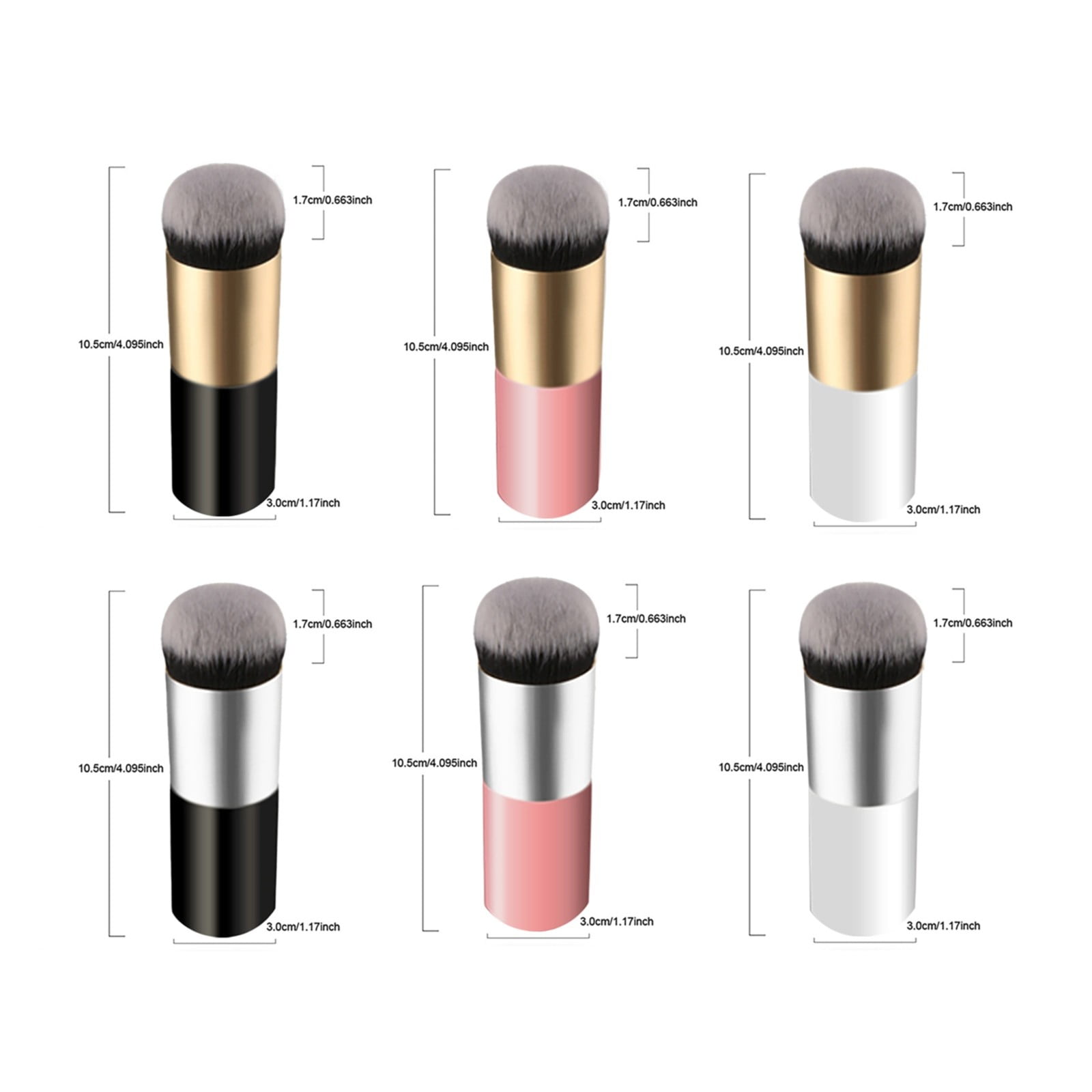 foundation brush Full Face Powder Makeup Brush With Wooden Handle In ...