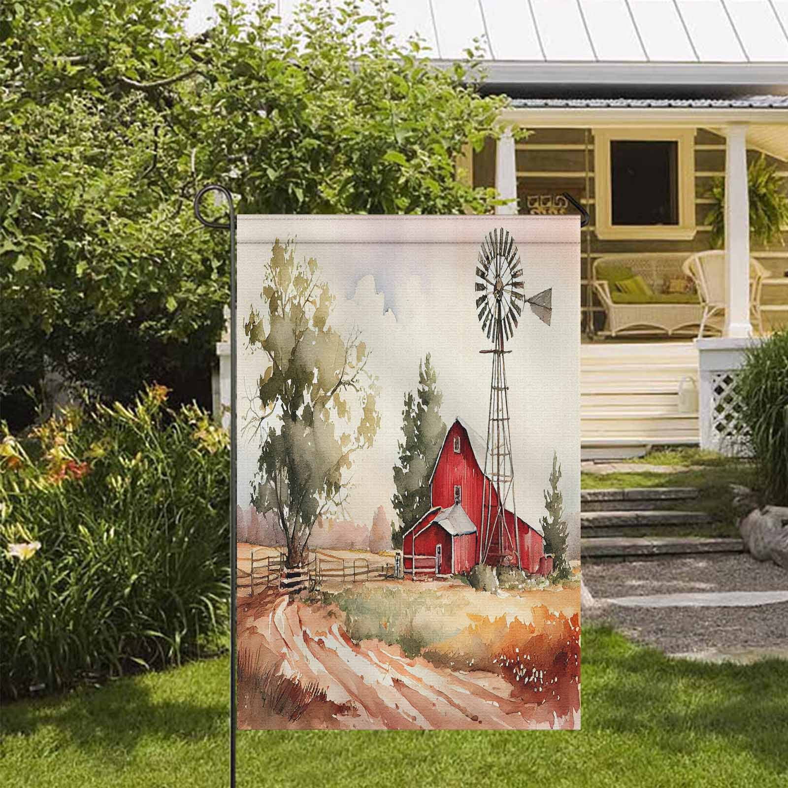 four Seasons Garden Flag 12x18, Farmhouse Small Garden Yard Flags for ...
