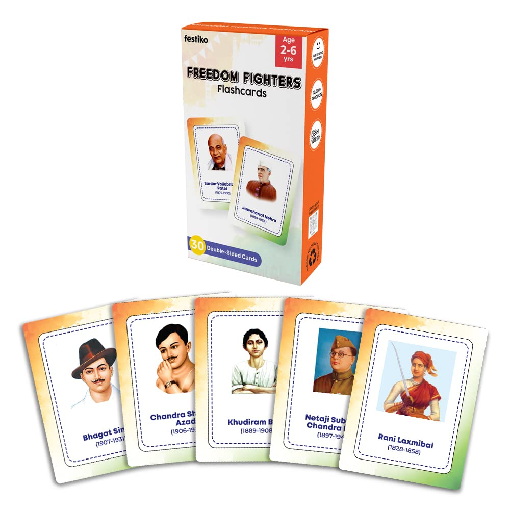 fourthline® 1 Set of 30 Pcs Freedom Fighter Flash Cards, Freedom ...