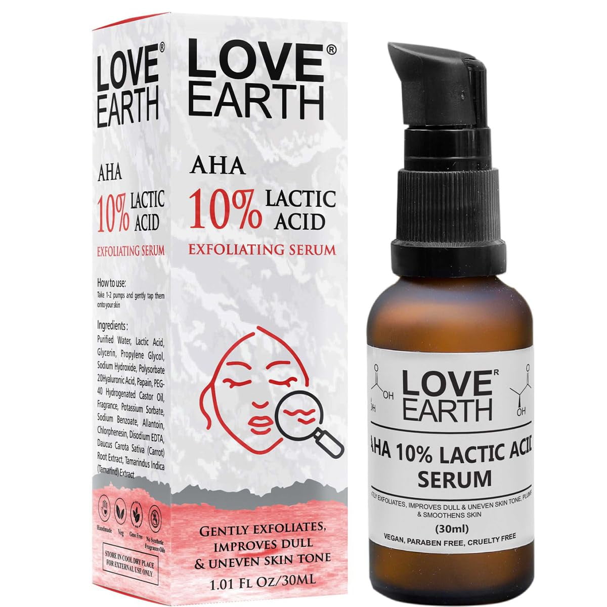 fourthline AHA 10% Lactic Acid Serum With Organic Carrot Root ...