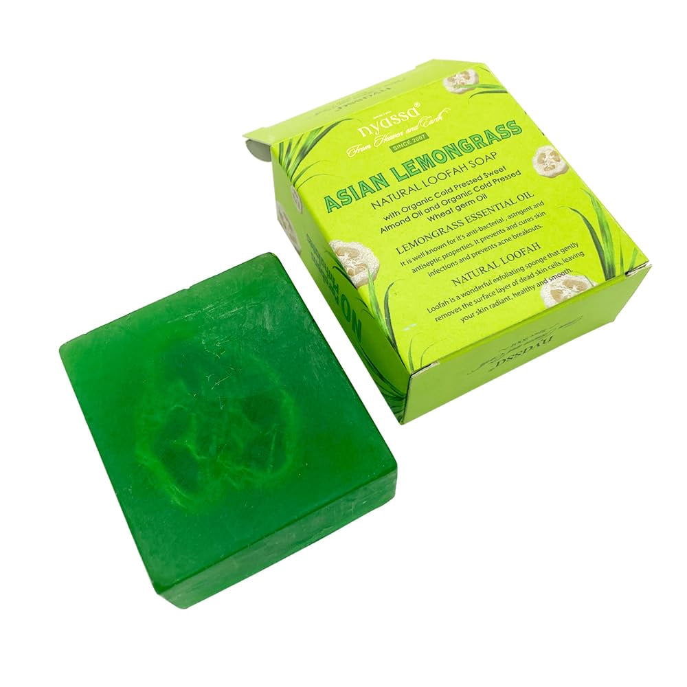fourthline Asian Lemongrass Handmade Loofah Soap 150 gm with Fresh ...