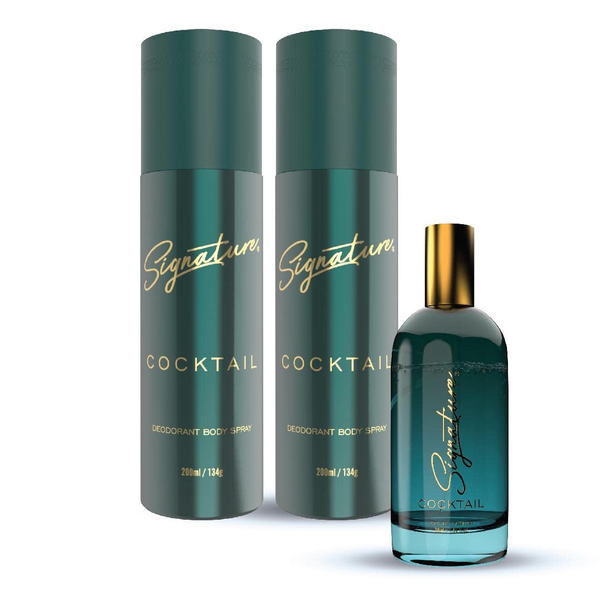 fourthline Cocktail Deodorant 200ml (Pack of 2) & Rizz Range Perfume ...