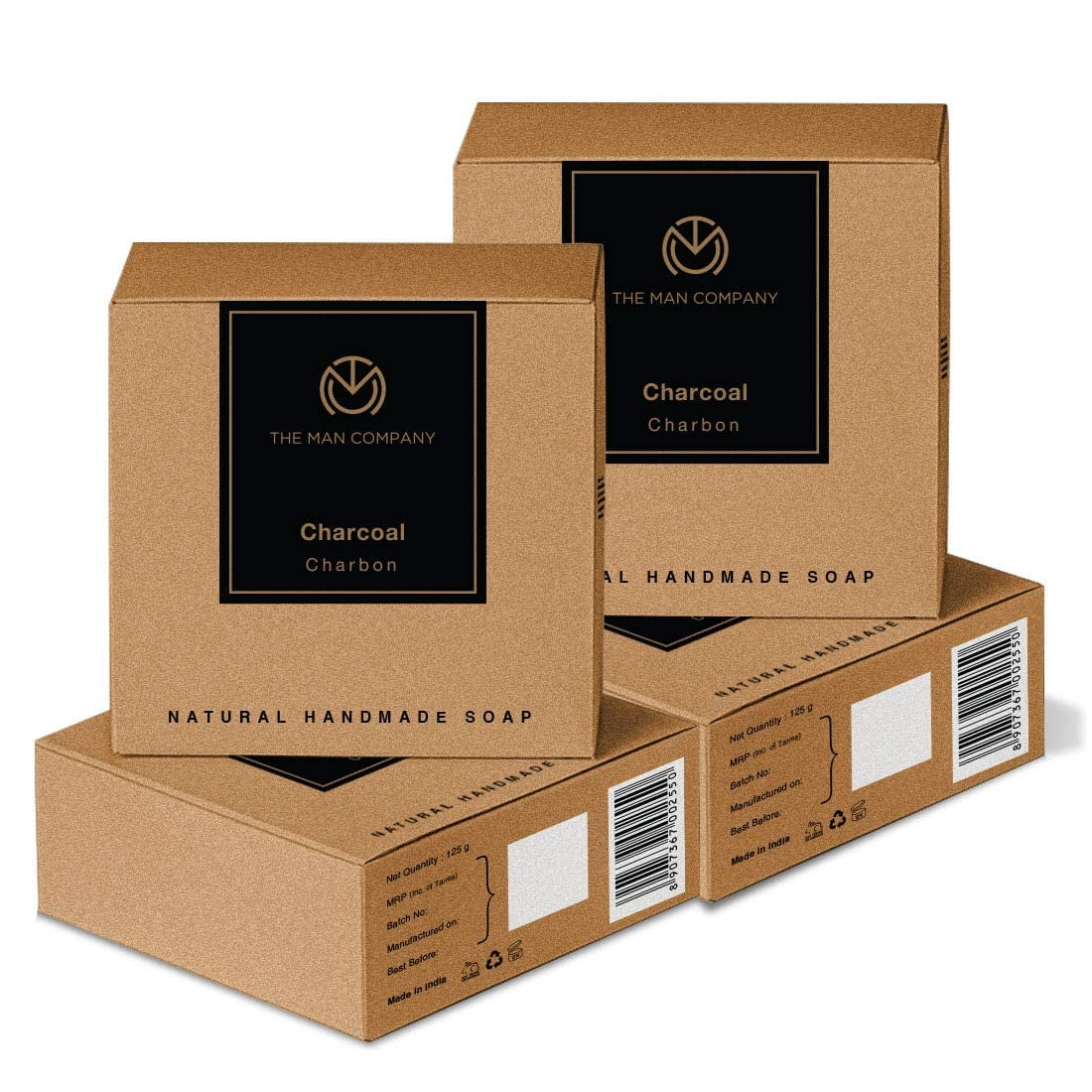 fourthline De Tan Charcoal Bathing Soap Bars (Pack of 4) with Chaar ...