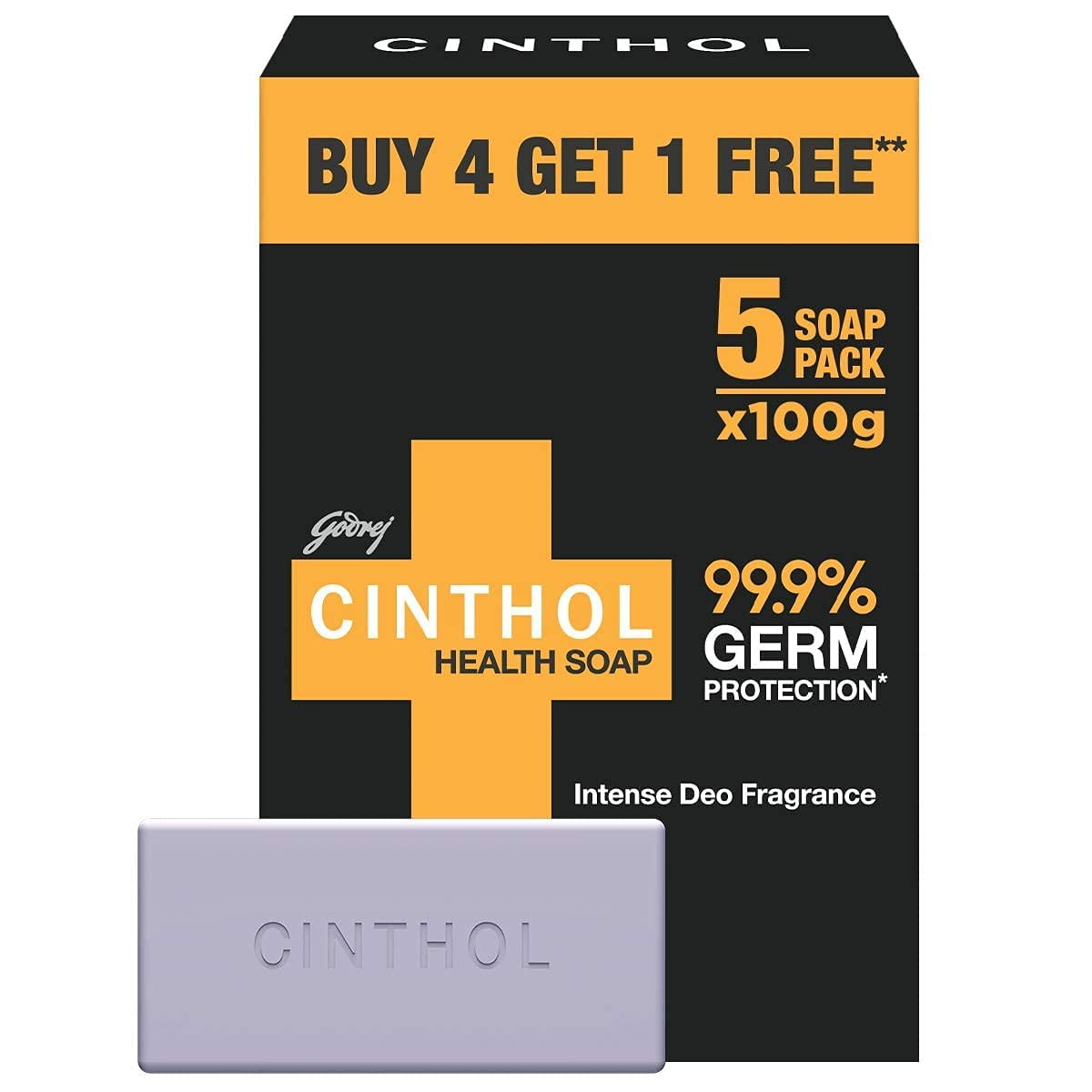 fourthline Health+ Soap, 100g (Pack of 5) - 99.9% Germ Protection ...
