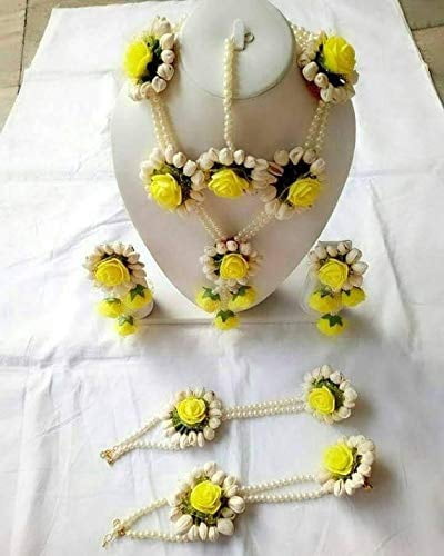 fourthline Jewel-India Flower Gota Patti Jewellery With Necklaces ...