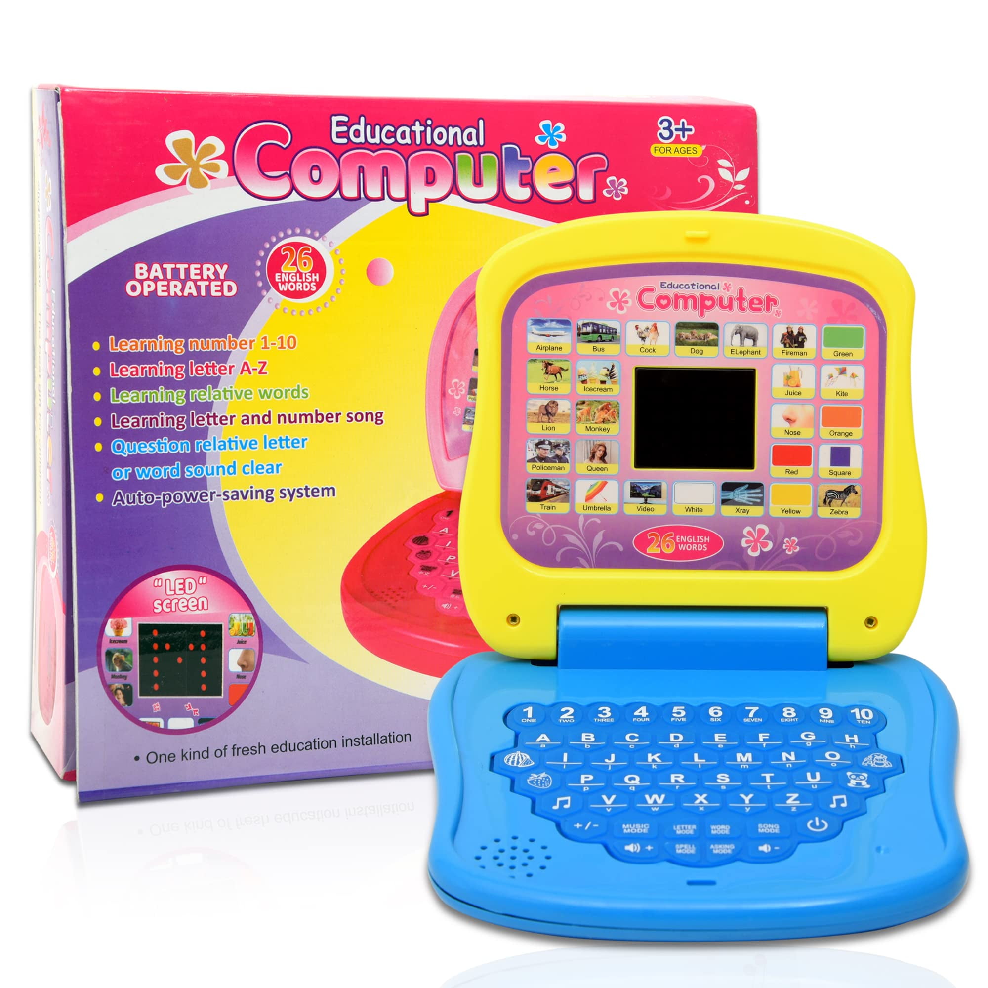 fourthline Kids Laptop Toy for Learning Numbers & Alphabets (BIS ...