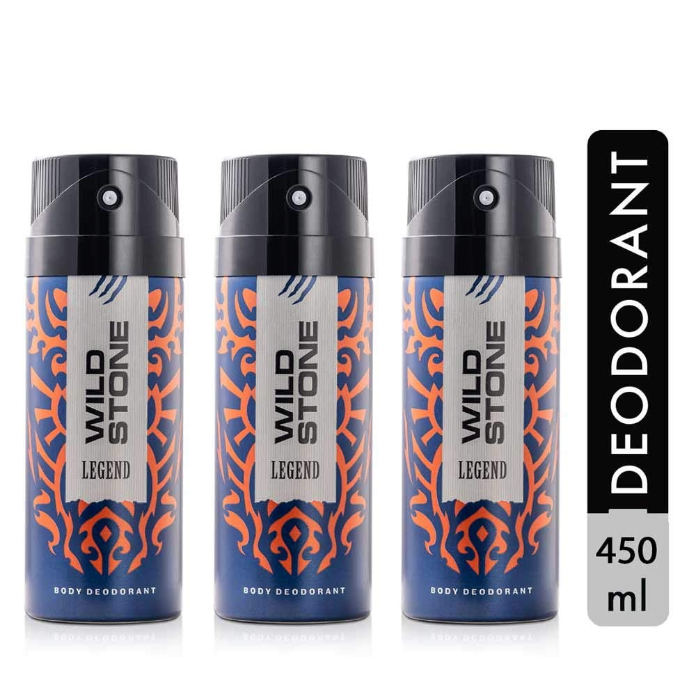fourthline Legend Deodorants Body Spray for Men, Long Lasting Deo, Pack of 3 (150ml each ...