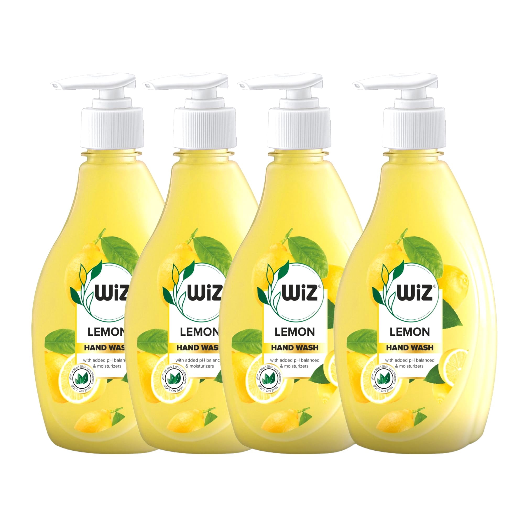 fourthline Lemon Handwash Liquid Soap Dispenser Bottle - 450ml (Pack of ...