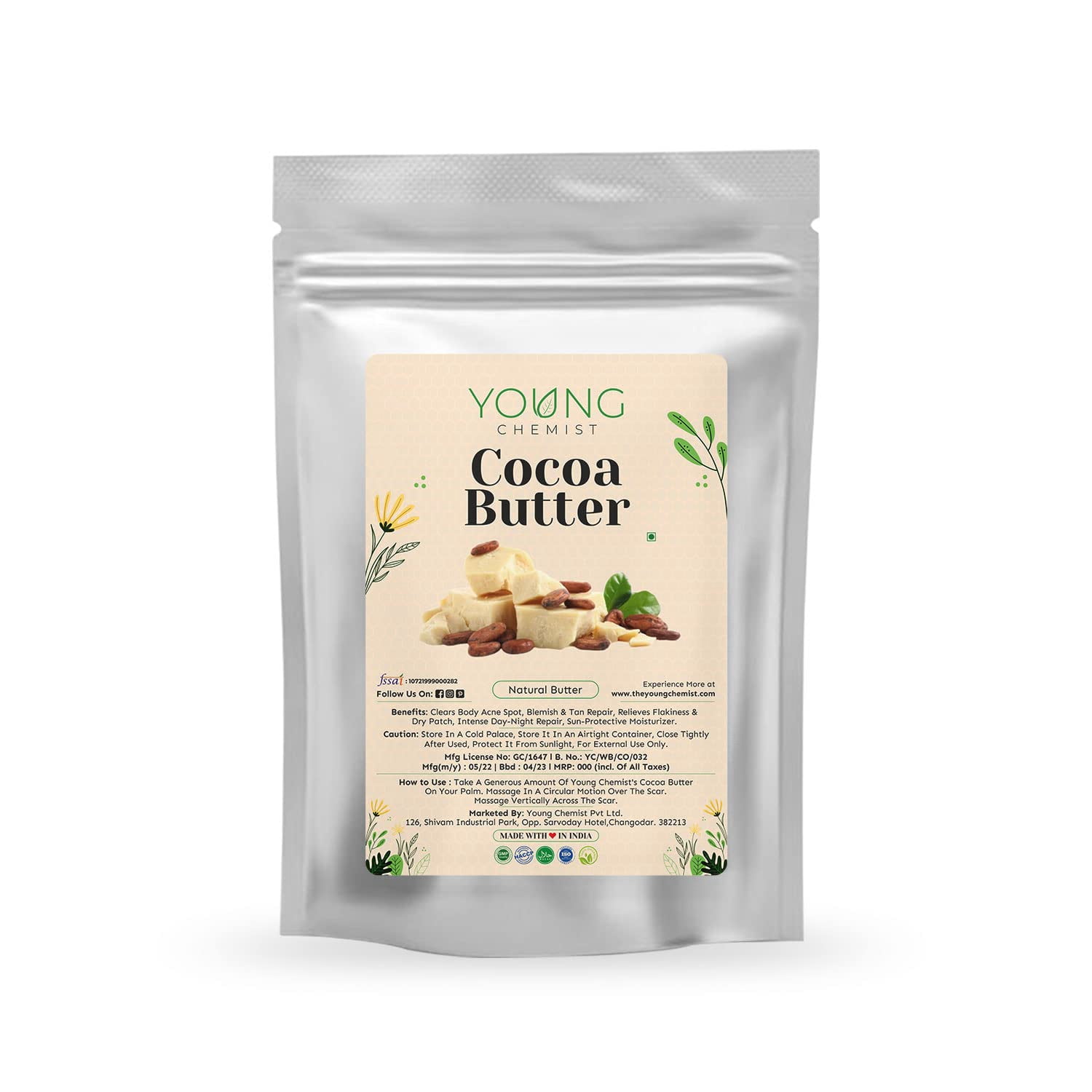 fourthline Natural Refined Cocoa Butter For Personal Care, Skin And ...