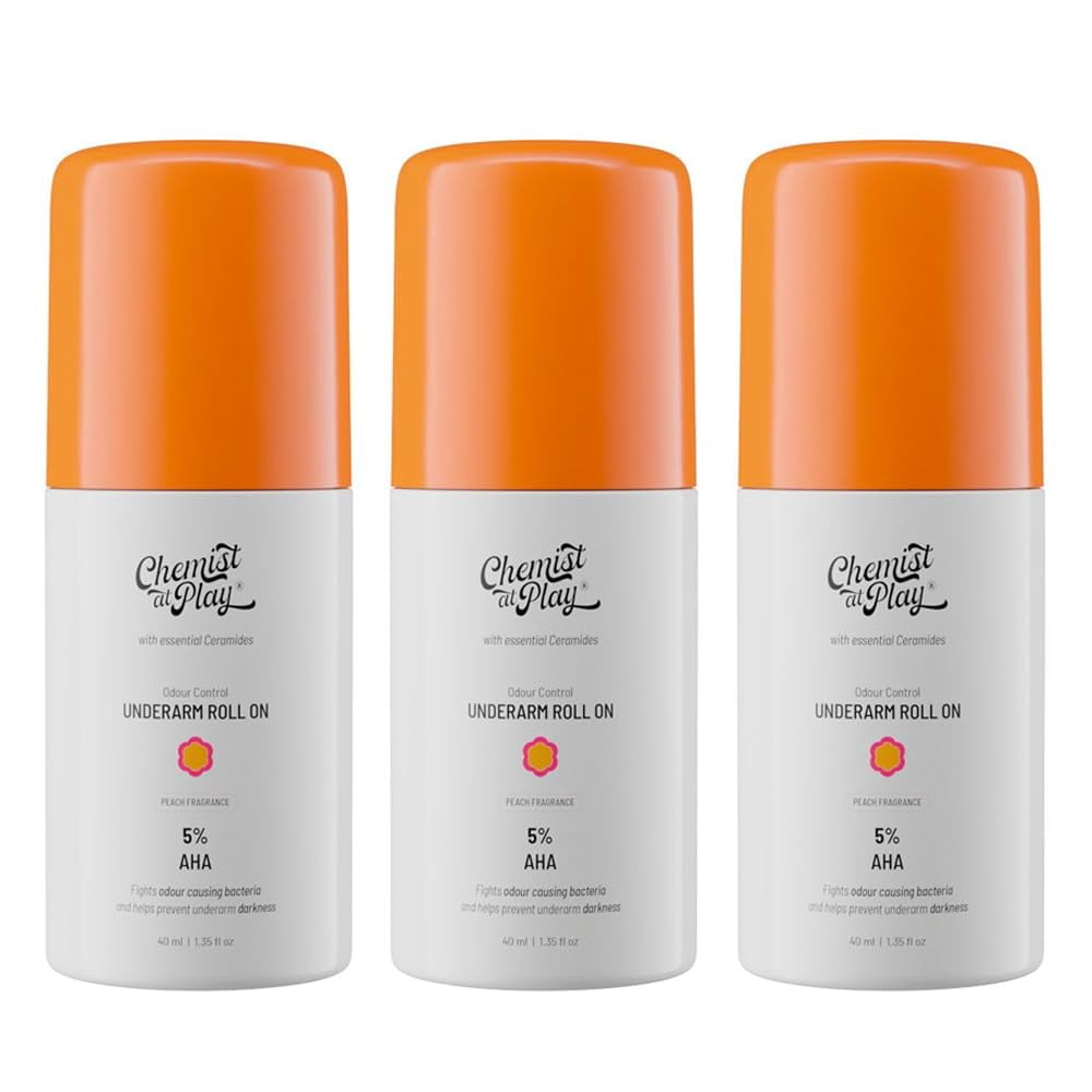 fourthline UnderArm Roll-On Deodorant with 5% AHA, Lactic Acid & 1% ...