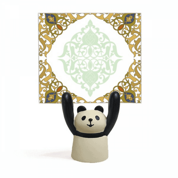 frame baroque modern flower pattern Memo Holder Cartoon Animal Panda Stand Decoration - Walmart.com