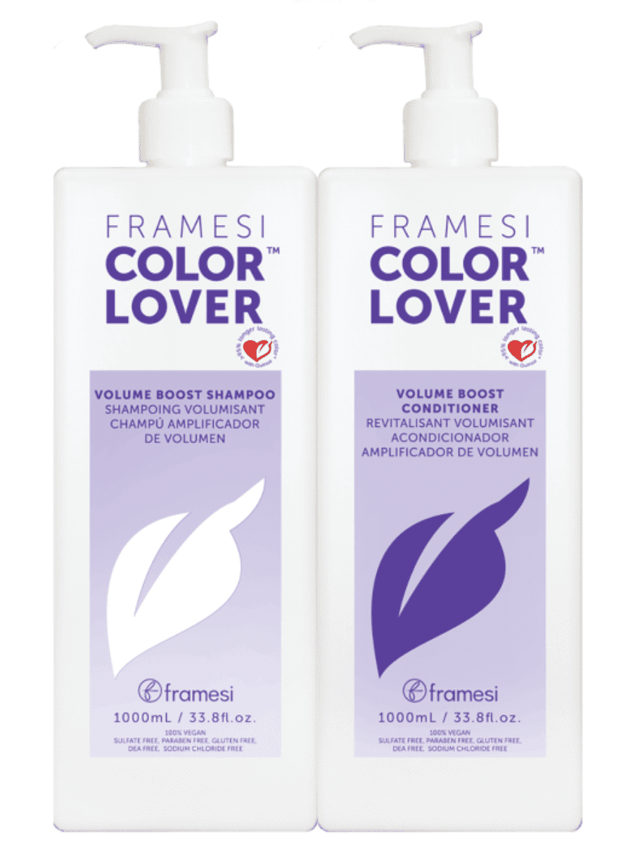 Framesi Hair Conditioner and Color Lover Volume Boost Shampoo Duo, 33.8 ...