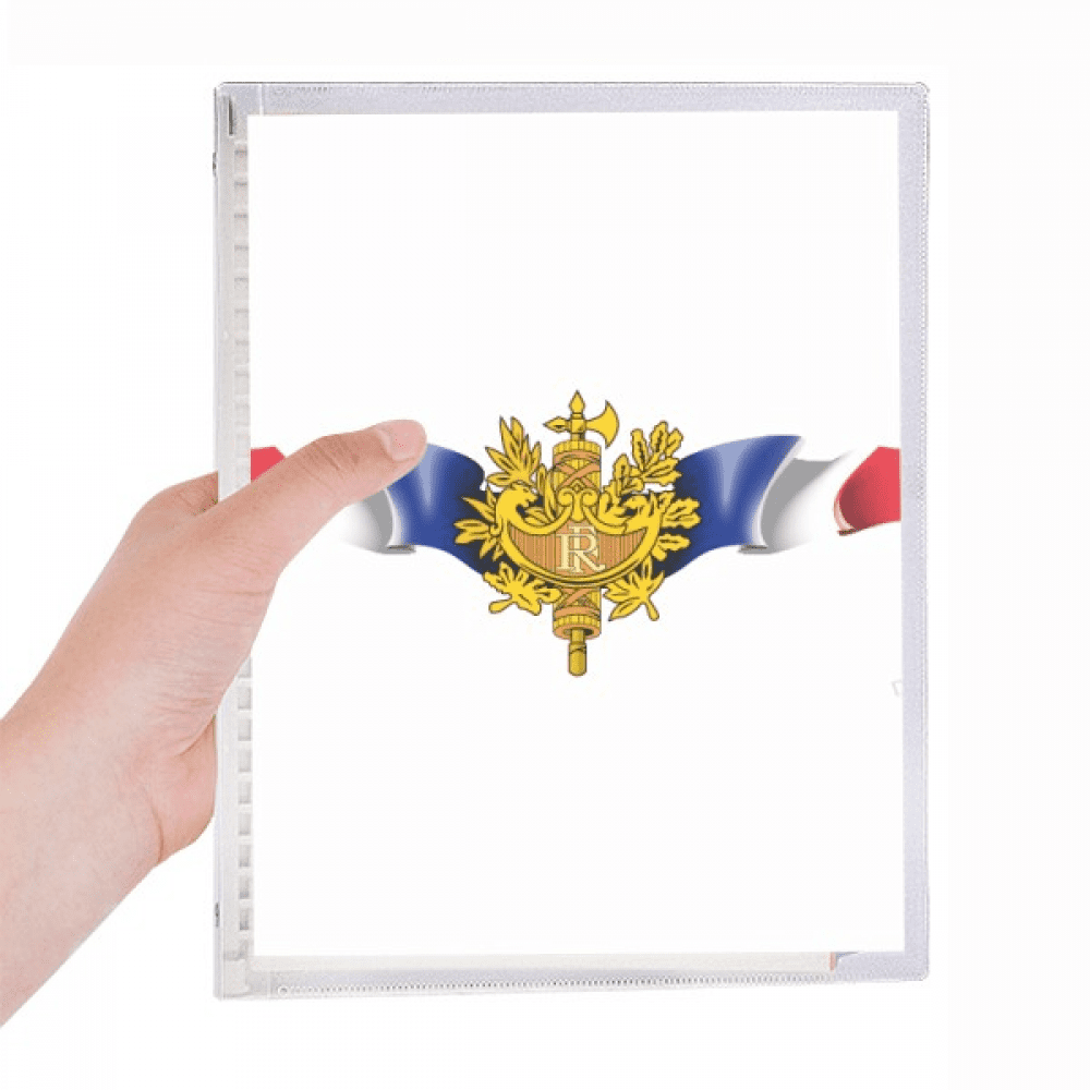 france flag national emblem notebook loose diary refillable journal ...