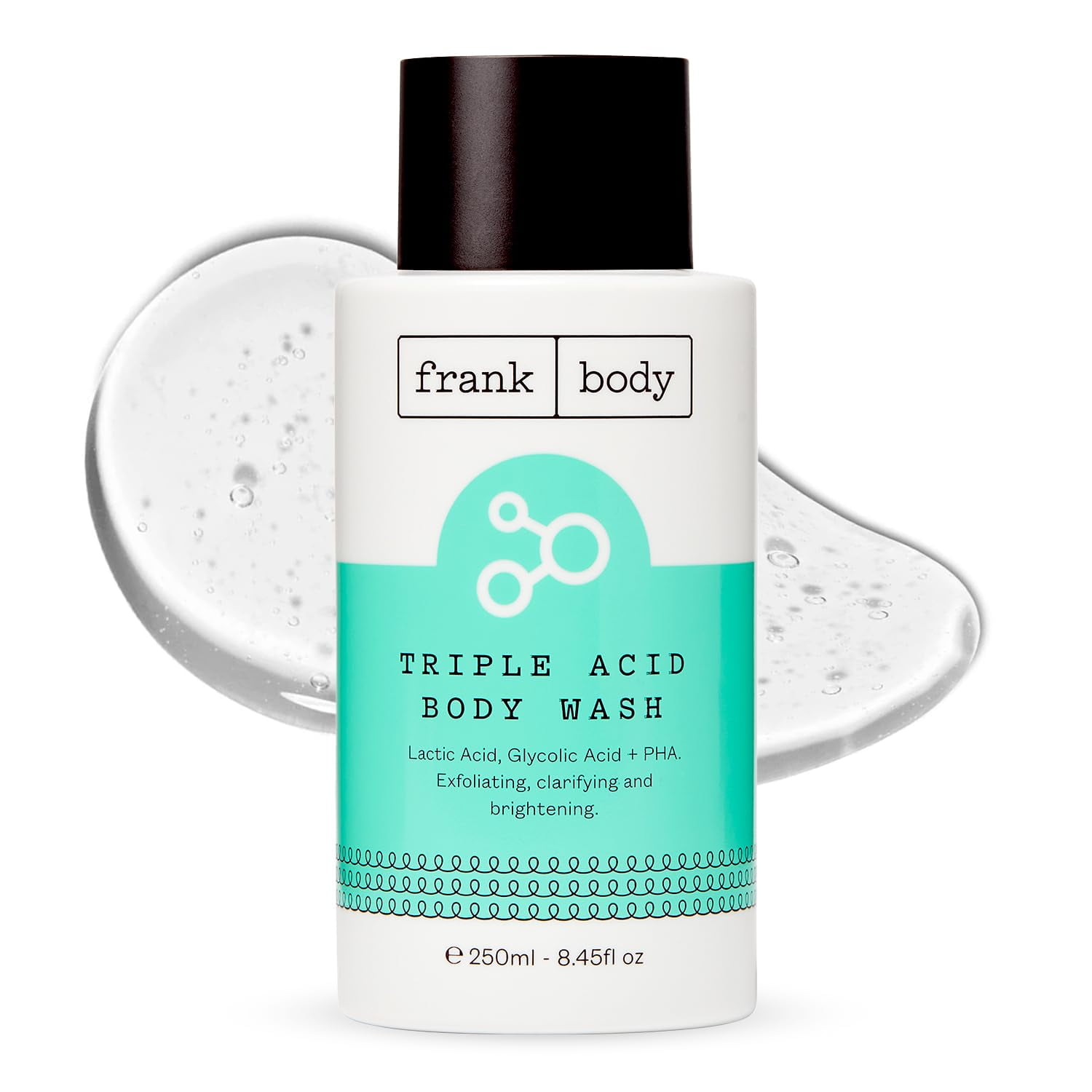 frank body Triple Acid DMF15 Body Wash | Vegan, Cruelty Free ...