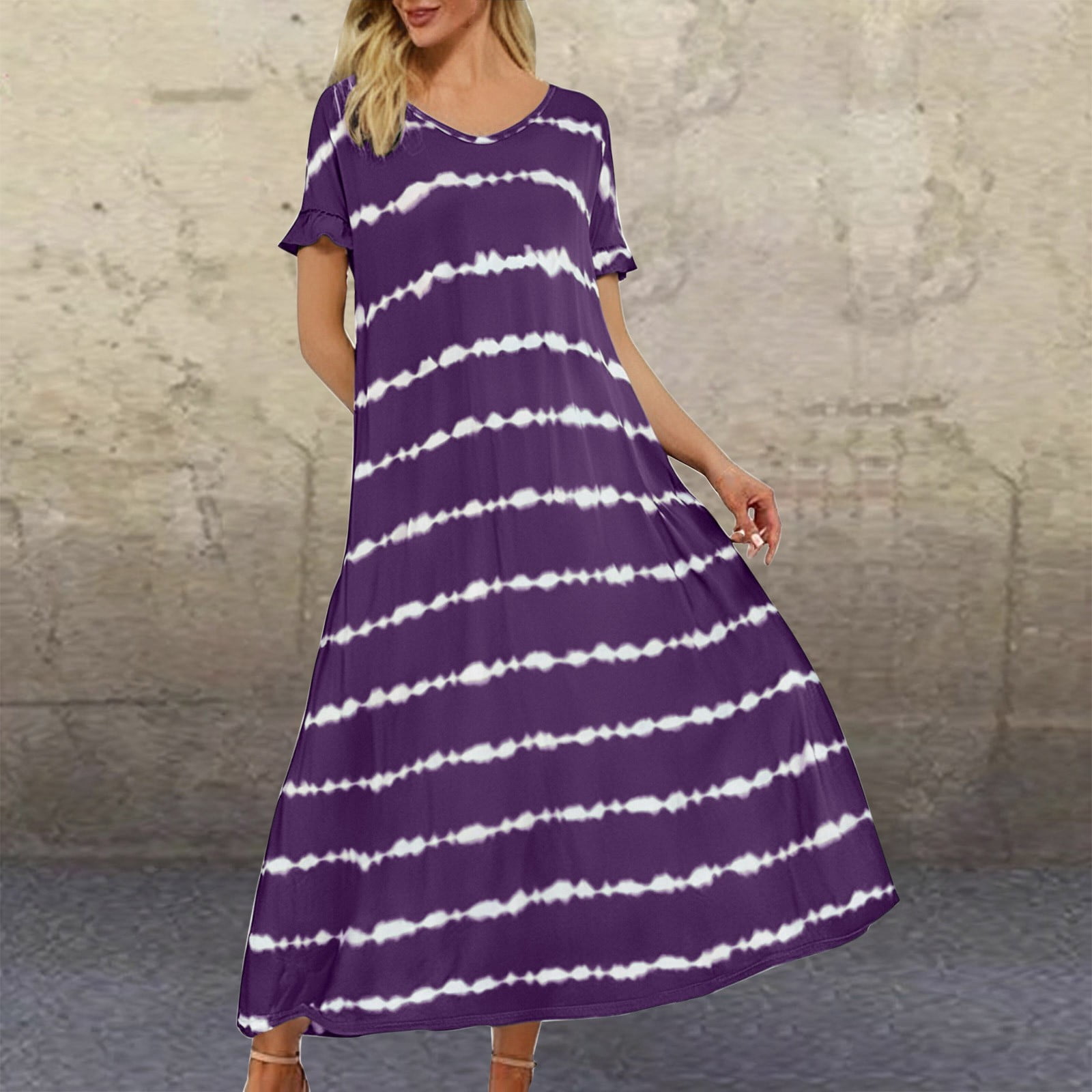 frariair Boho Chic Sundress Featuring Tiered Skirt And Adjustable ...