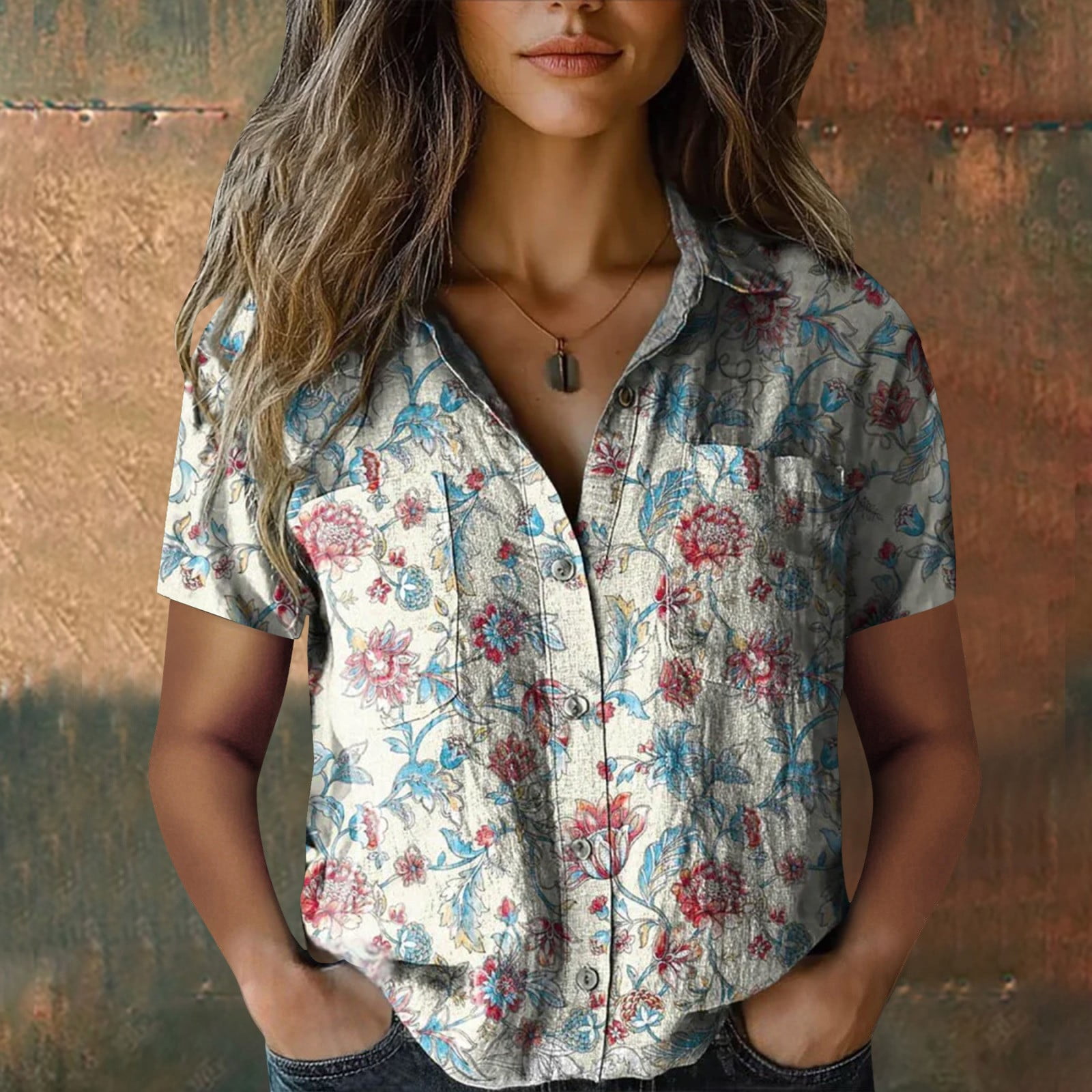 frariair Classic Beige V-Neck Blouse Featuring Timeless Design Perfect ...