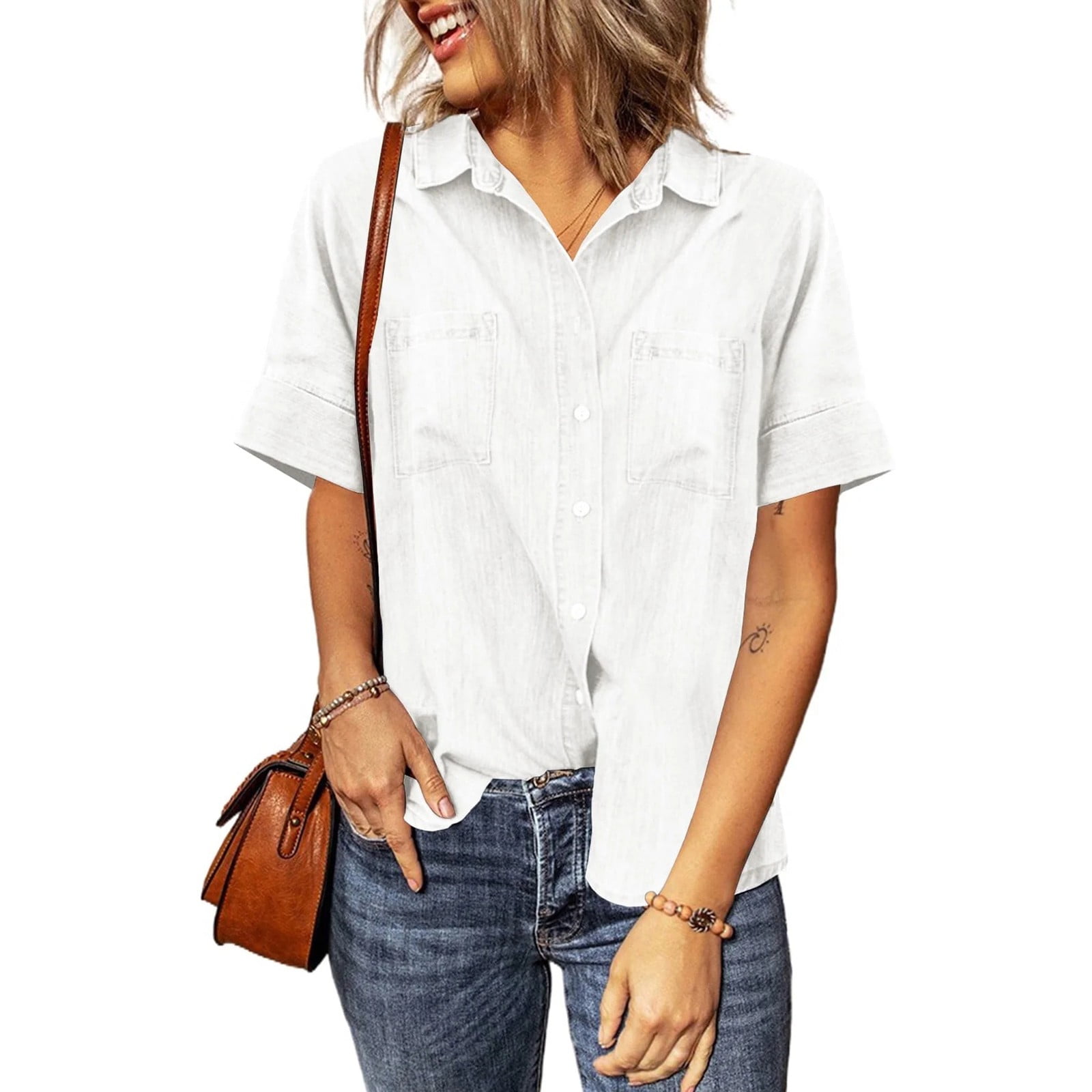 frariair Classic Cotton Denim Top Featuring Relaxed Fit Perfect For Street Photography Sessions ...