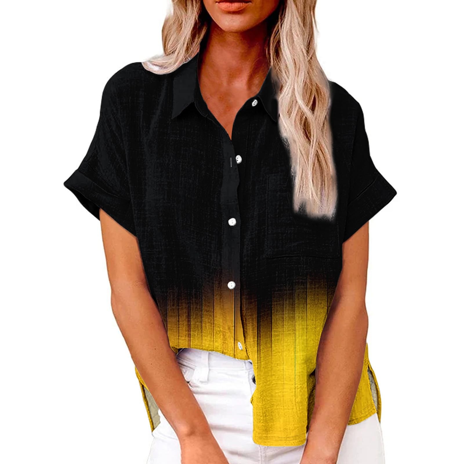 frariair Classic Office Blouse With French Dart Construction For Curved ...