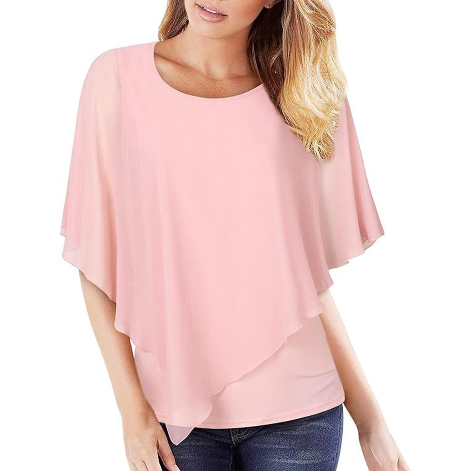 frariair Ethereal Plus Size Tunic Featuring Cape Sleeve Design Perfect ...