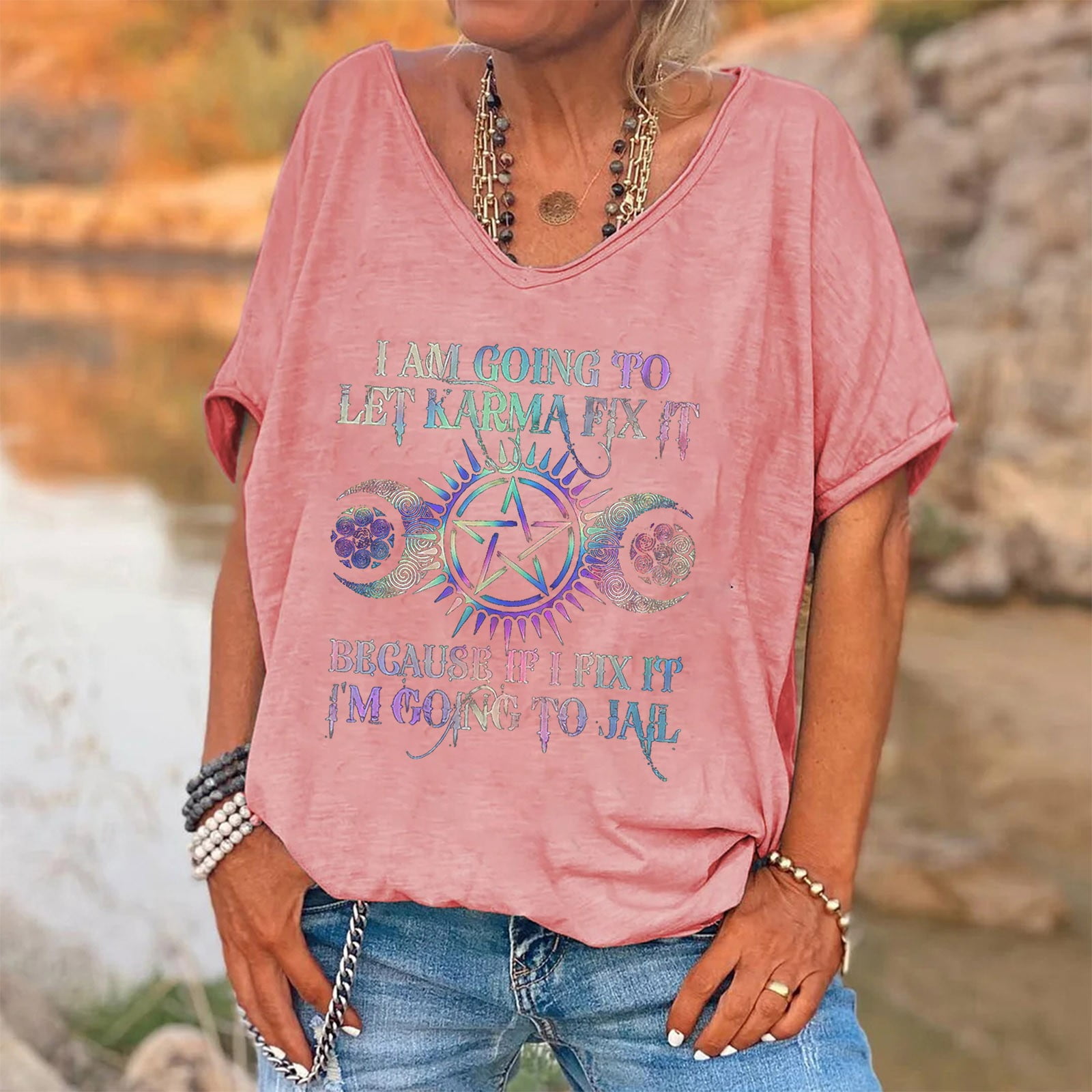 frariair Fashion Motto T-Shirt Featuring Relaxed Fit Silhouette Perfect ...