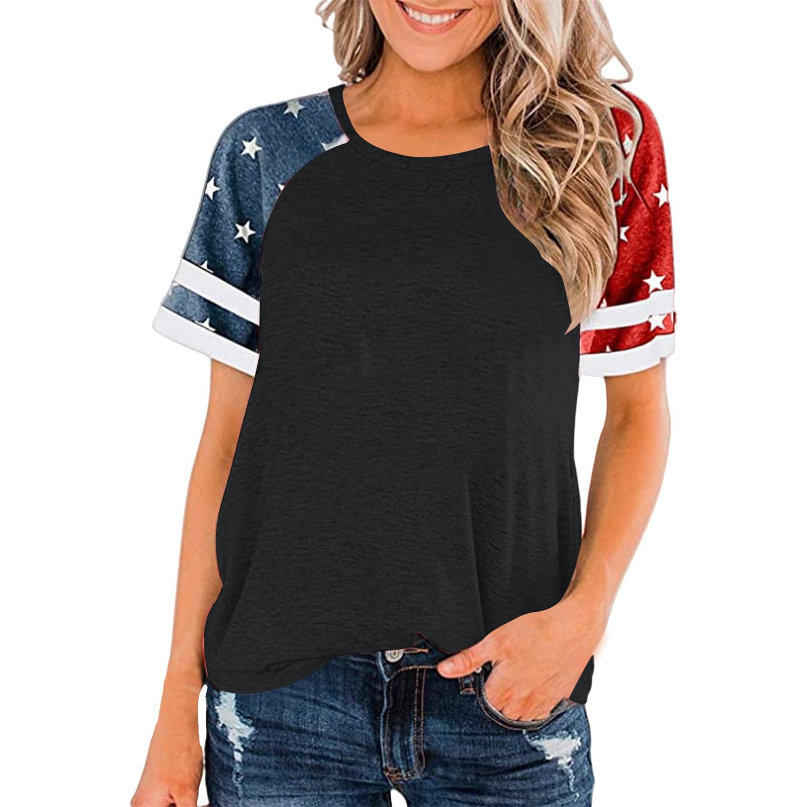 frariair Fashionable Cropped Top With Batwing Sleeves And Unique Print ...