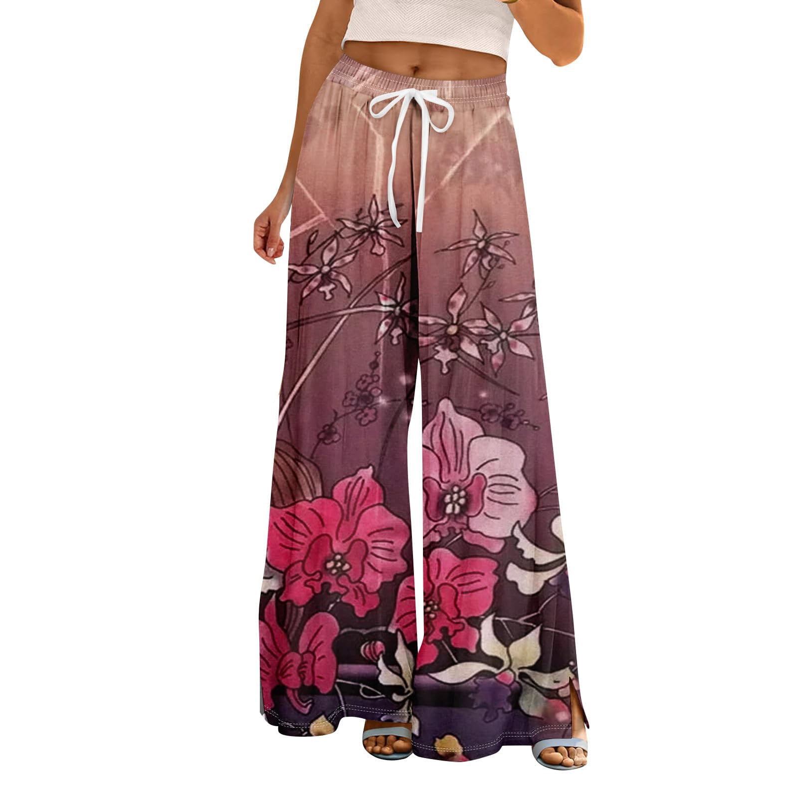 frariair Flowy Dress Pants For Women Petite Length Professional Attire ...