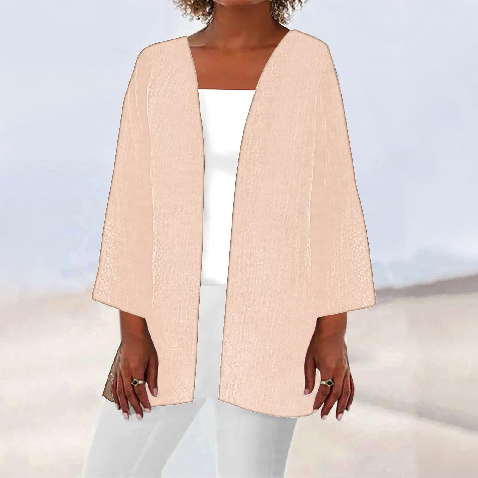 frariair Flowy Duster Jacket Style Open Front Kimono With Vintage ...