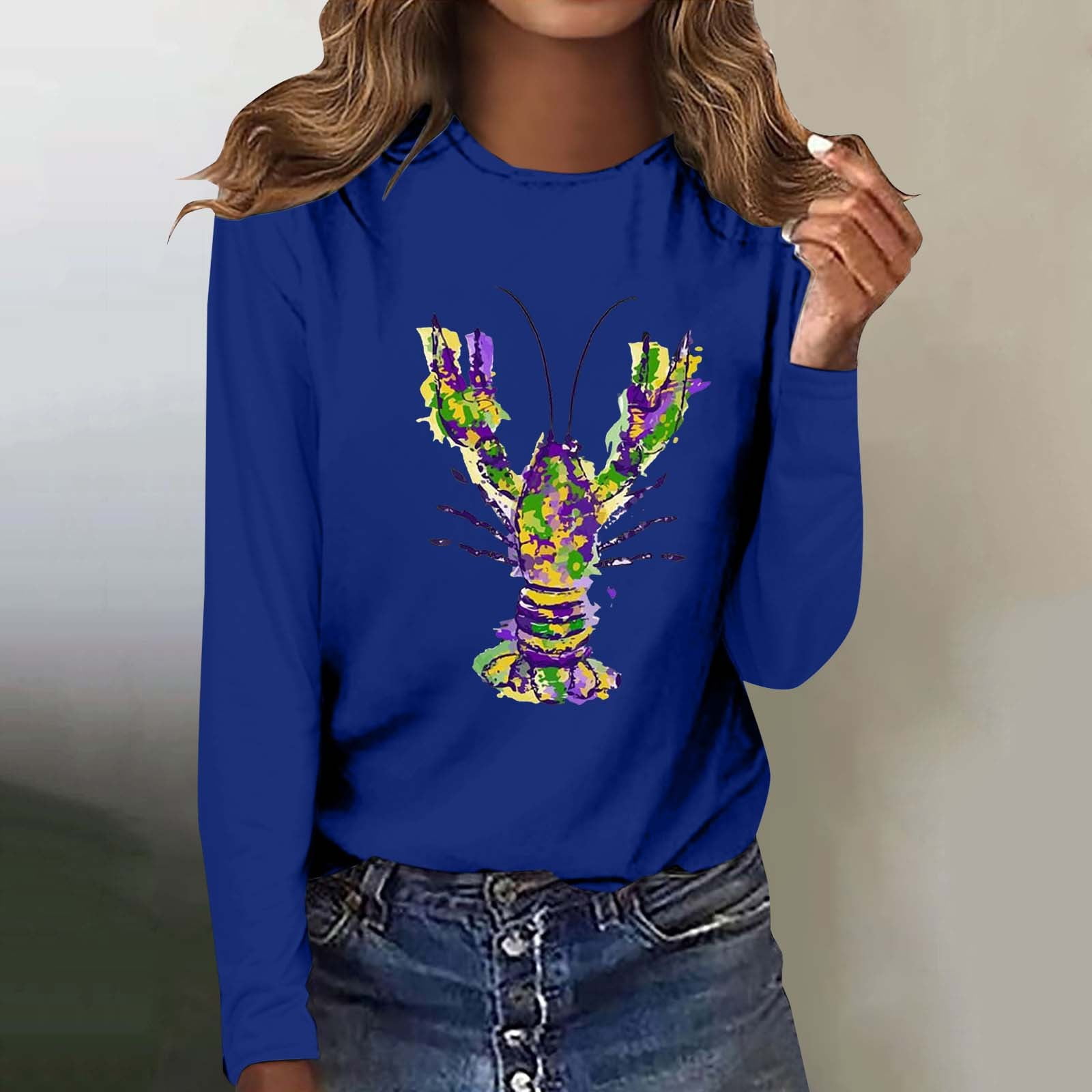 frariair Heritage Pattern Crew Neck Top Featuring Year-Round Appeal ...