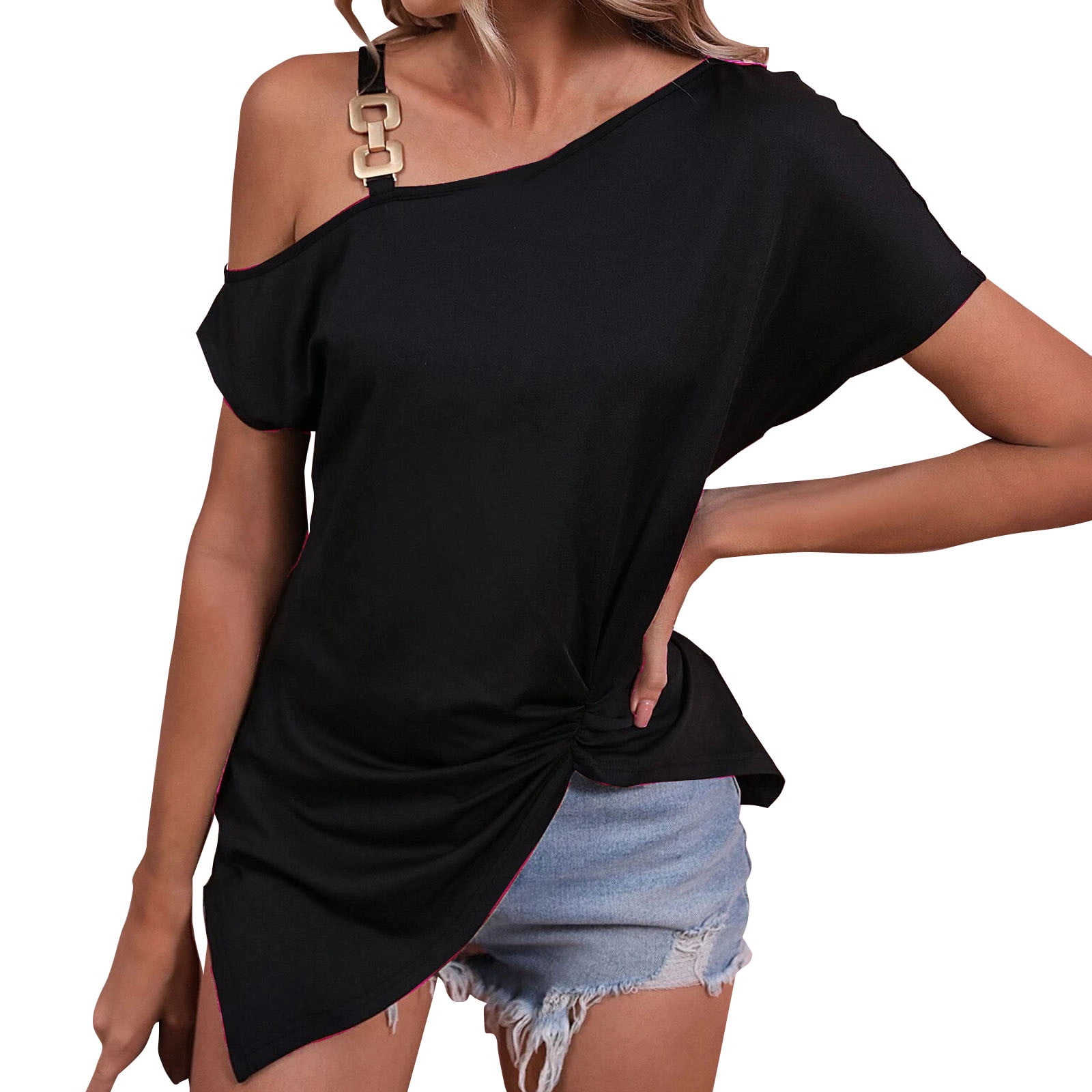 frariair Modern Asymmetrical Top Featuring Stretch Fabric And Bodycon ...