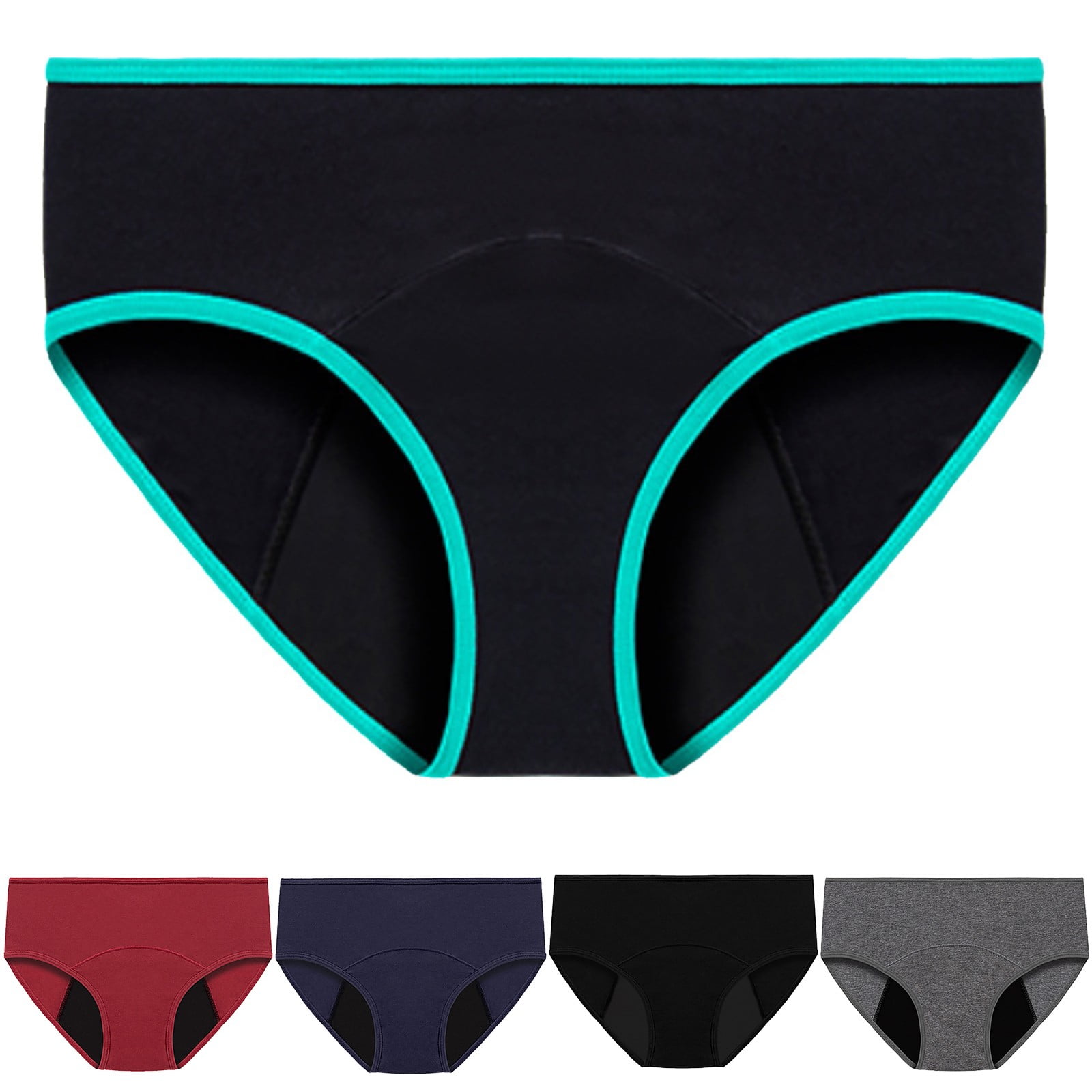 frariair Period Underwear for Women Ladies' Solid Color Leak Proof ...
