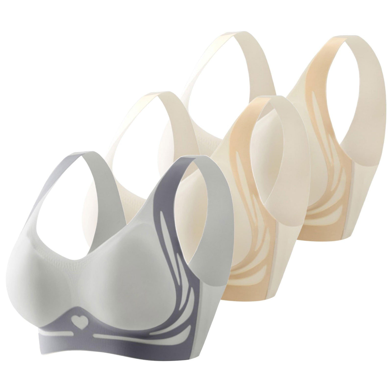 frariair Plus Size Minimizer Bras Wireless Full Coverage Comfort T ...