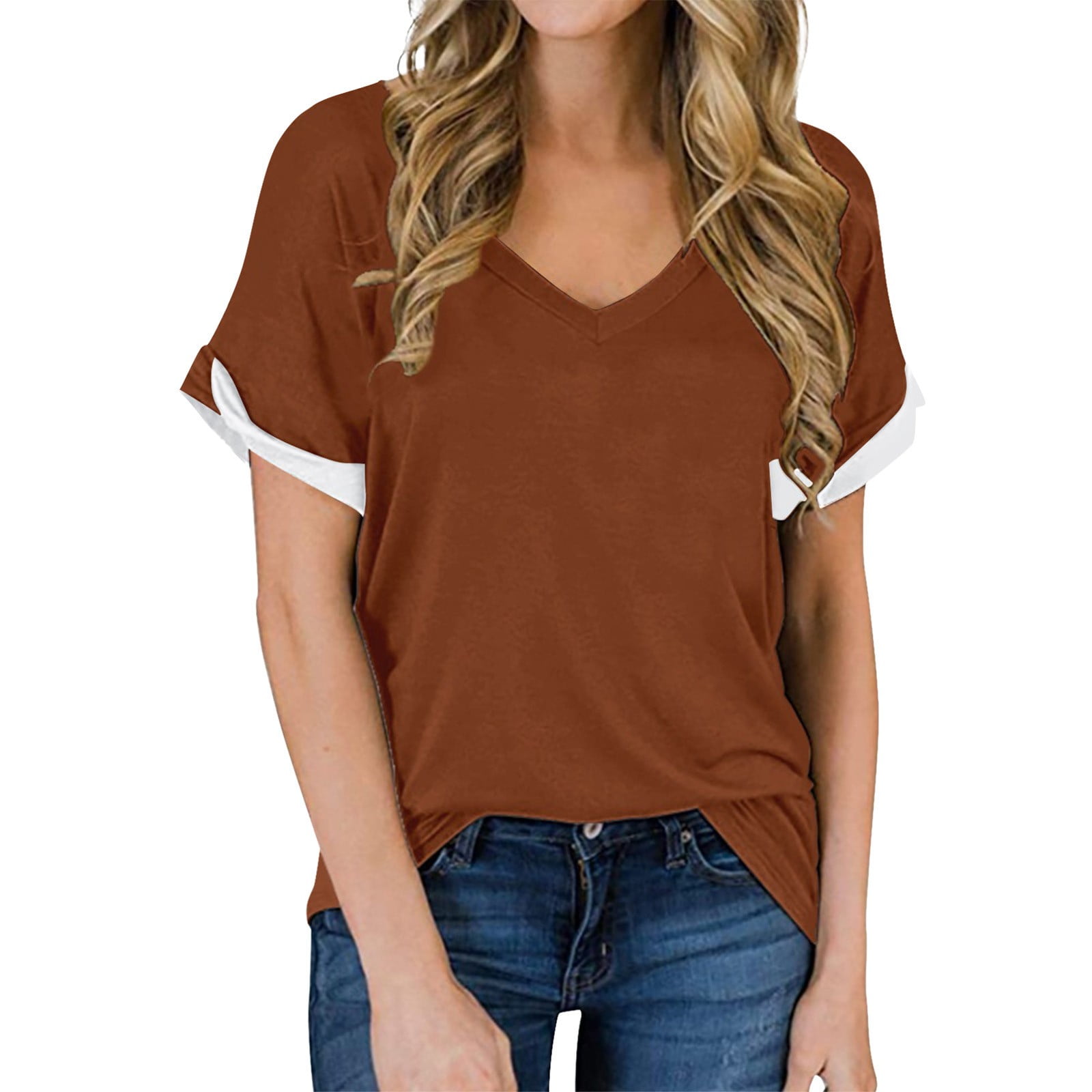 frariair Soft Loose Fit Basic Tee With Comfort Stretch Fabric Ideal For ...