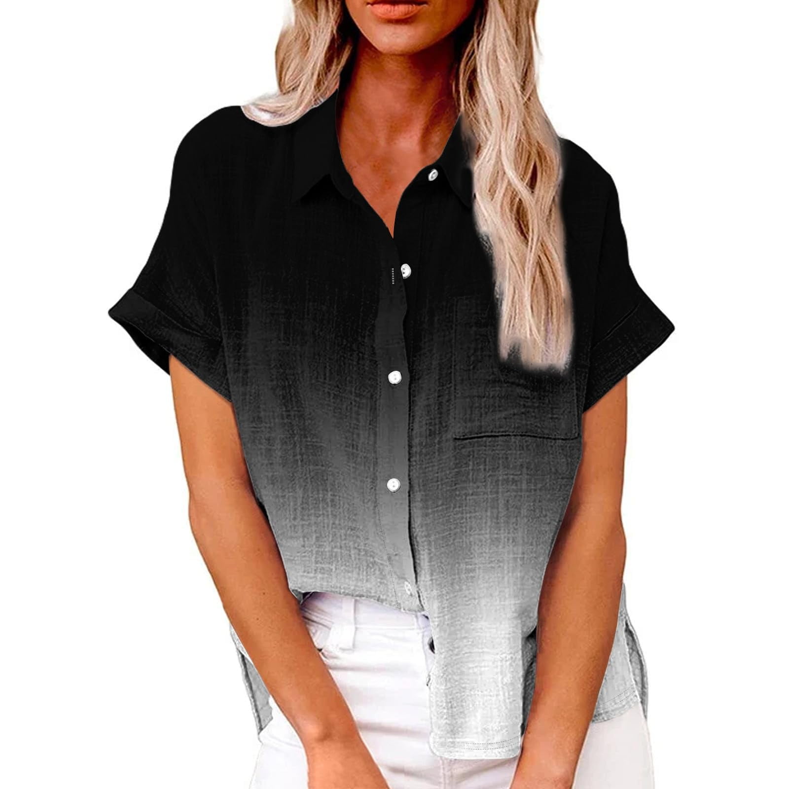 frariair Textured Business Shirt Featuring Vertical Rib Detail And ...