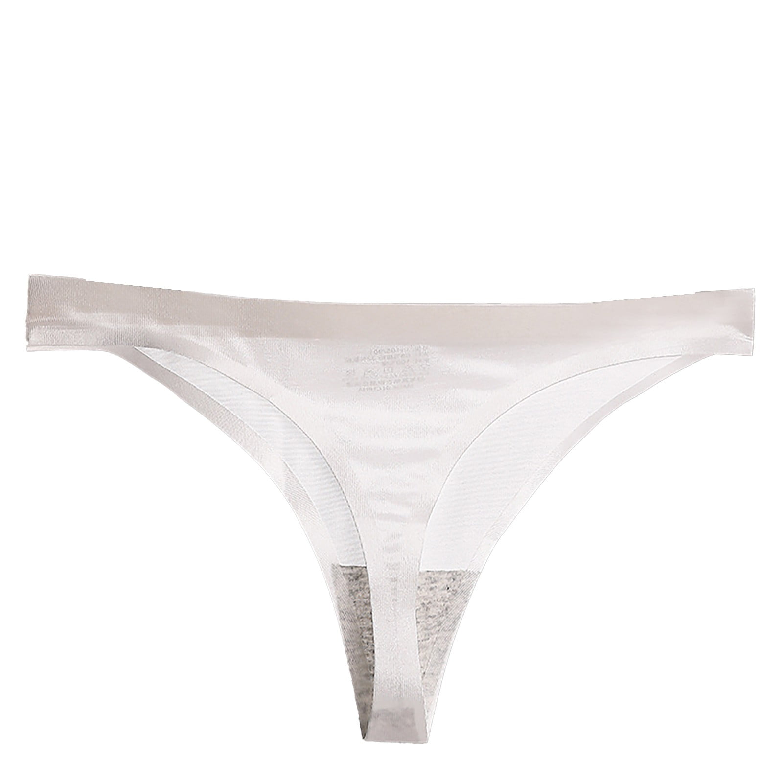 frariair Thongs for Women Beaded Non Marking Thong Sexy Thin Low Waist Ice Silk Plus Size ...