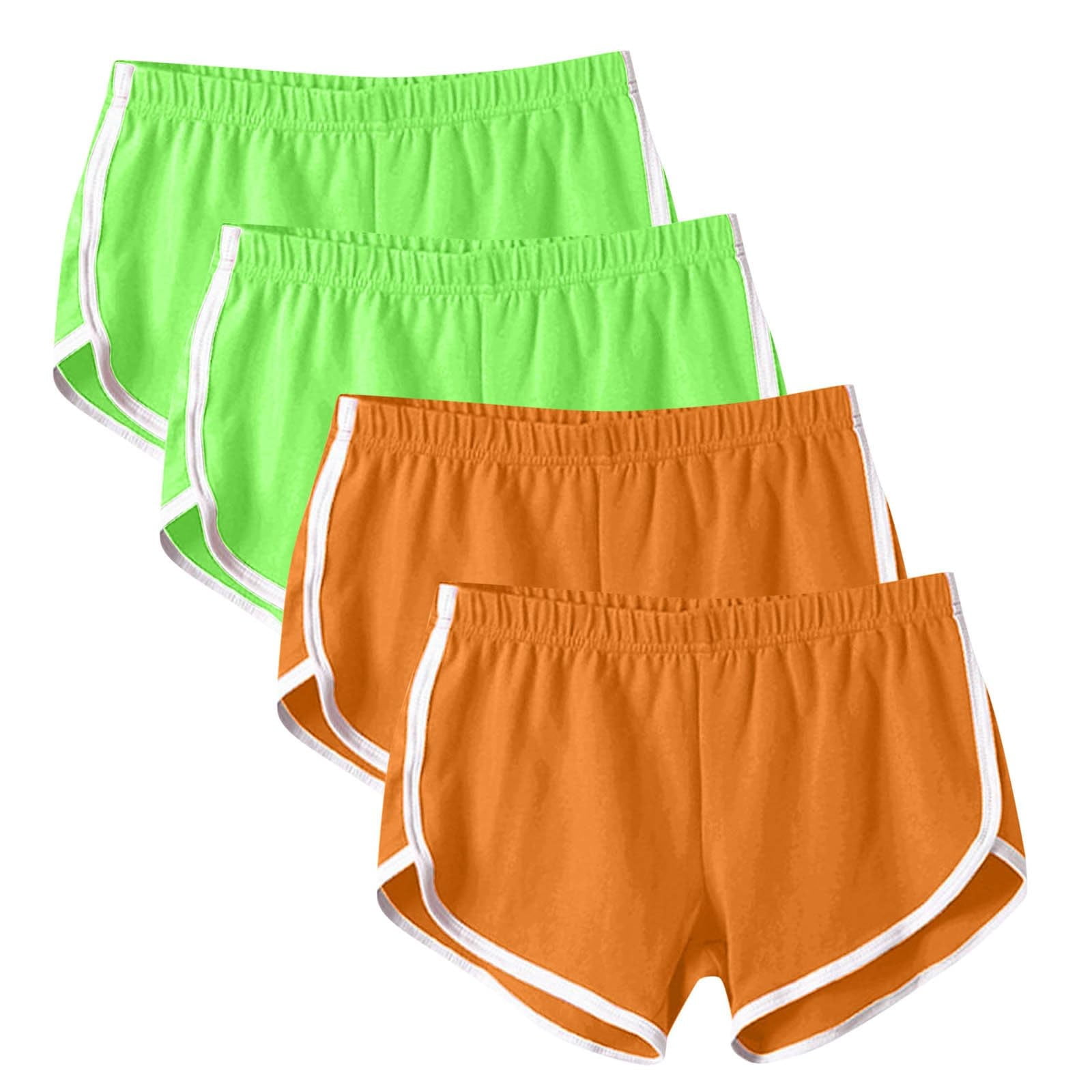 frariair Women's Multipack Dolphin Hem Workout Shorts Summer Activewear ...