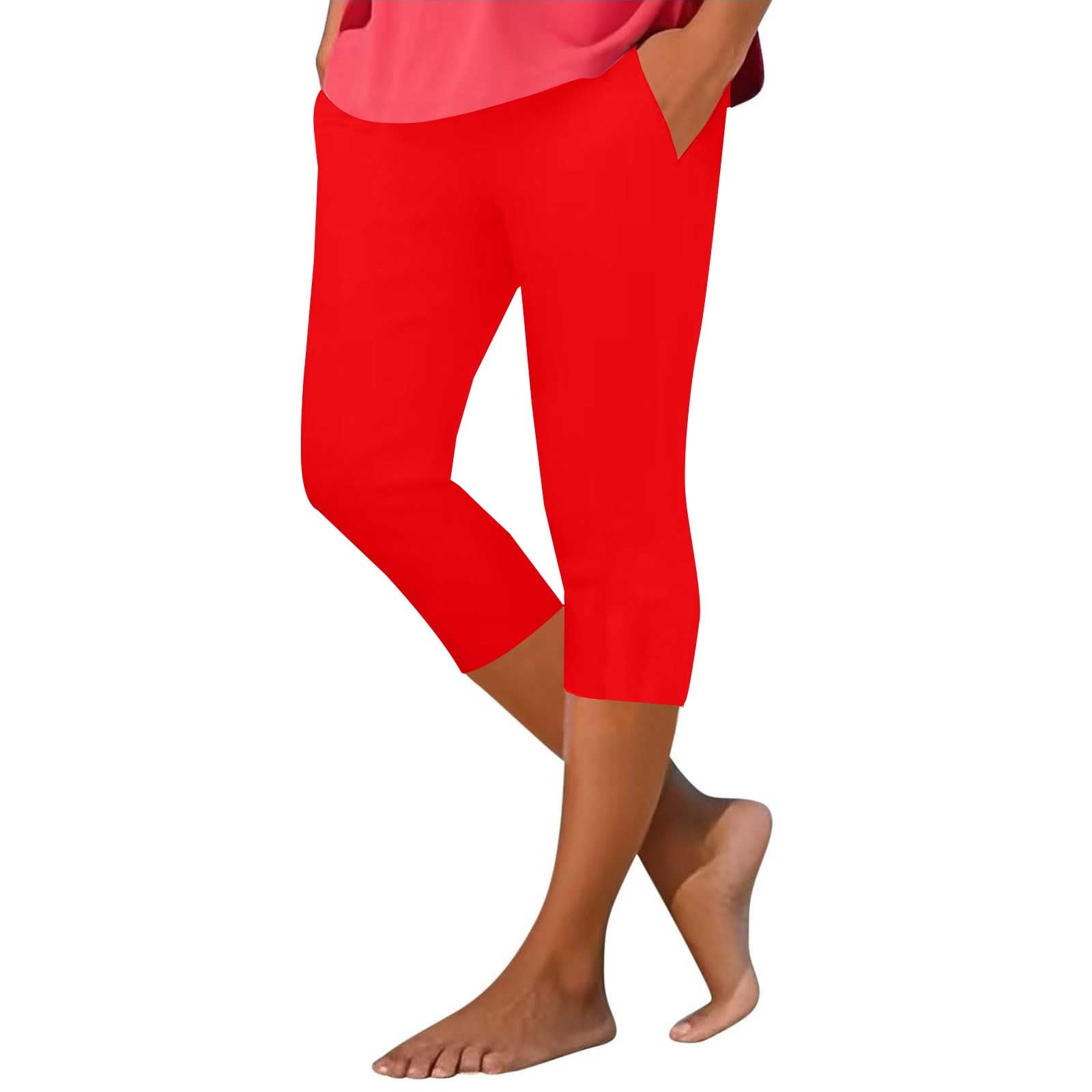 frariair Women's Performance Yoga Pants With Side Pockets 7/8 Length ...