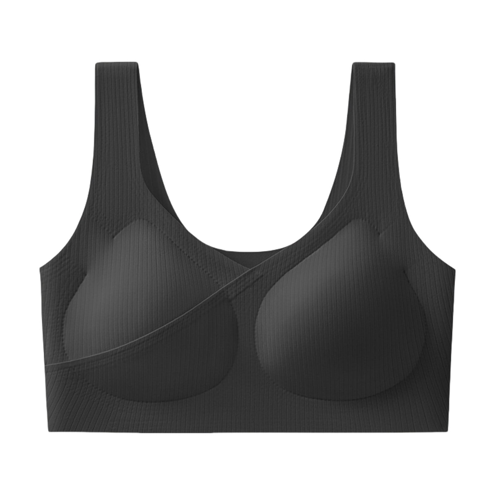 frariair Women's Plus Size Back Support Bras Wireless Full Coverage ...