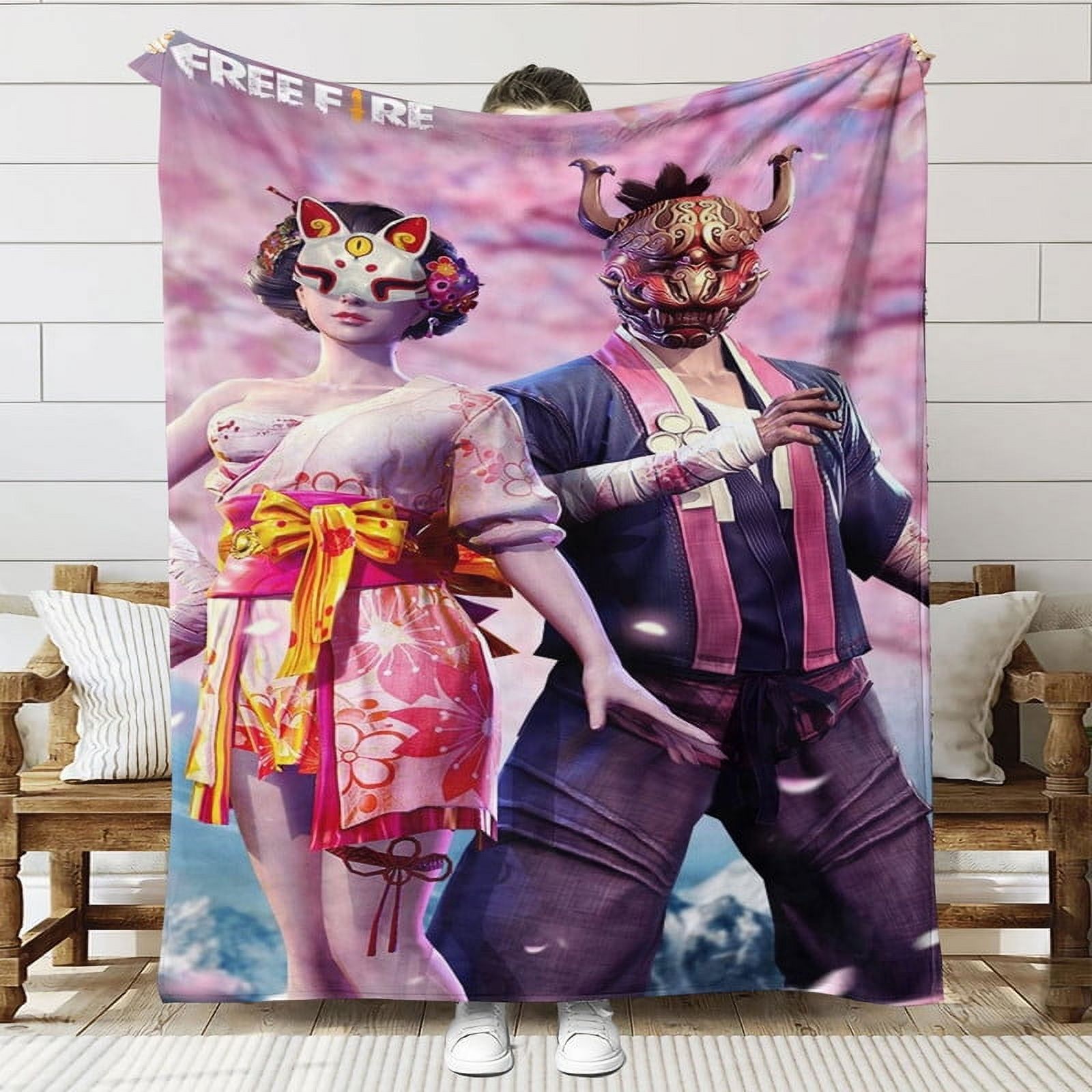 free fire Throw Blanket Gifts for Fans Lover Girls Boys Women Present ...