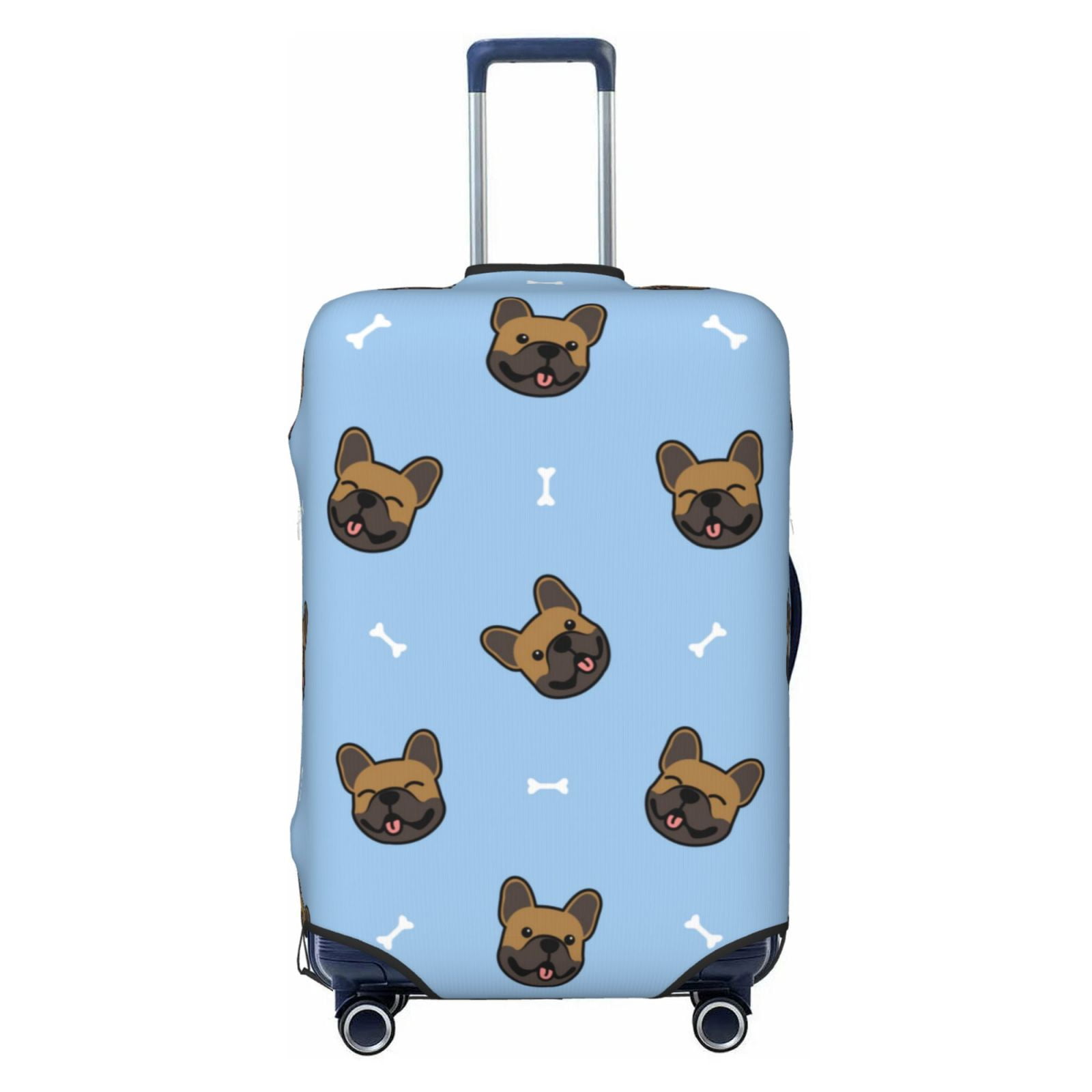 french Bulldog Face Luggage Cover for Travel Business Trip, Suitcase ...