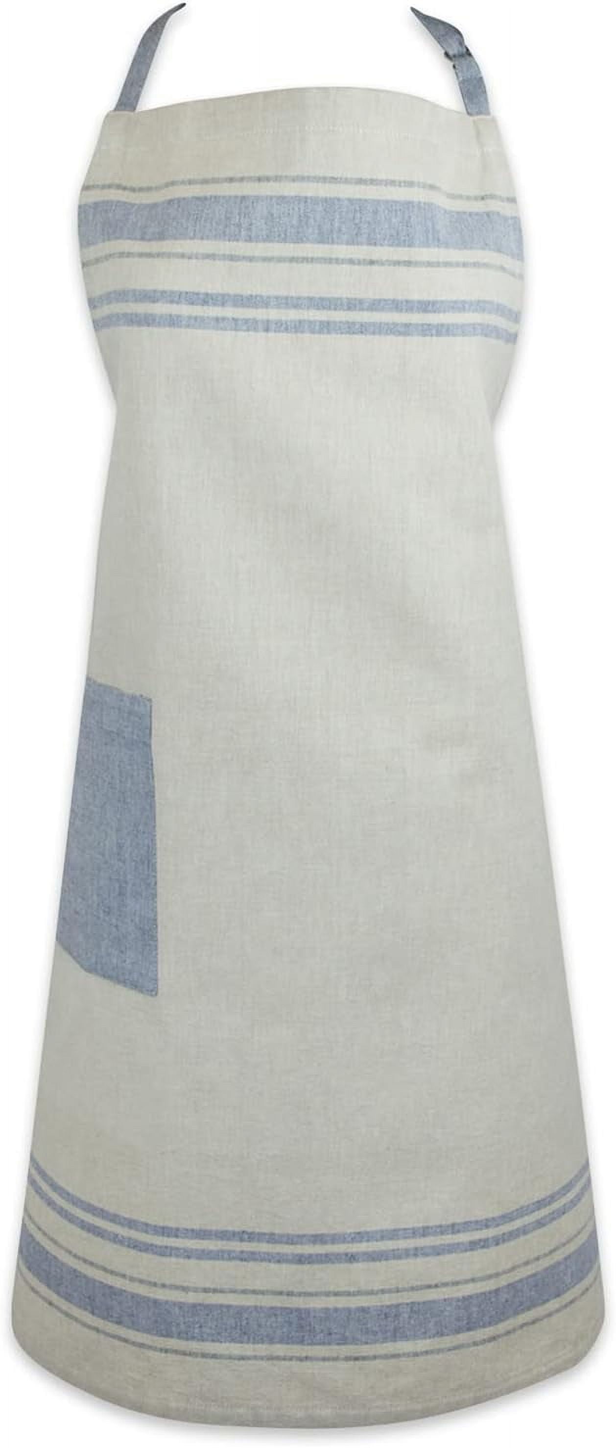 **french stripe, kitchen collection, nautical blue, chef apron ...